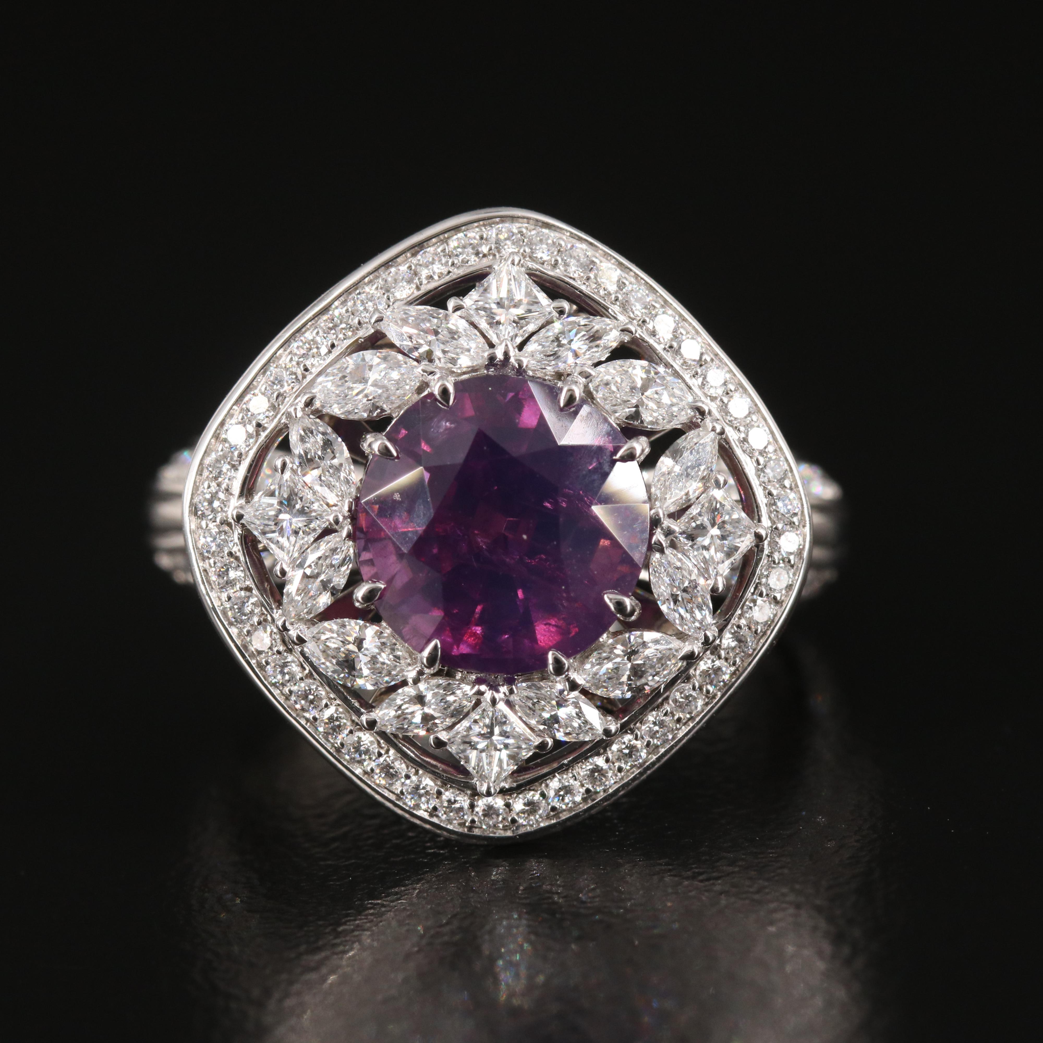 Kat Florence 18K 4.10 CT Color Change Sapphire and 1.50 CTW Diamond Ring | EBTH