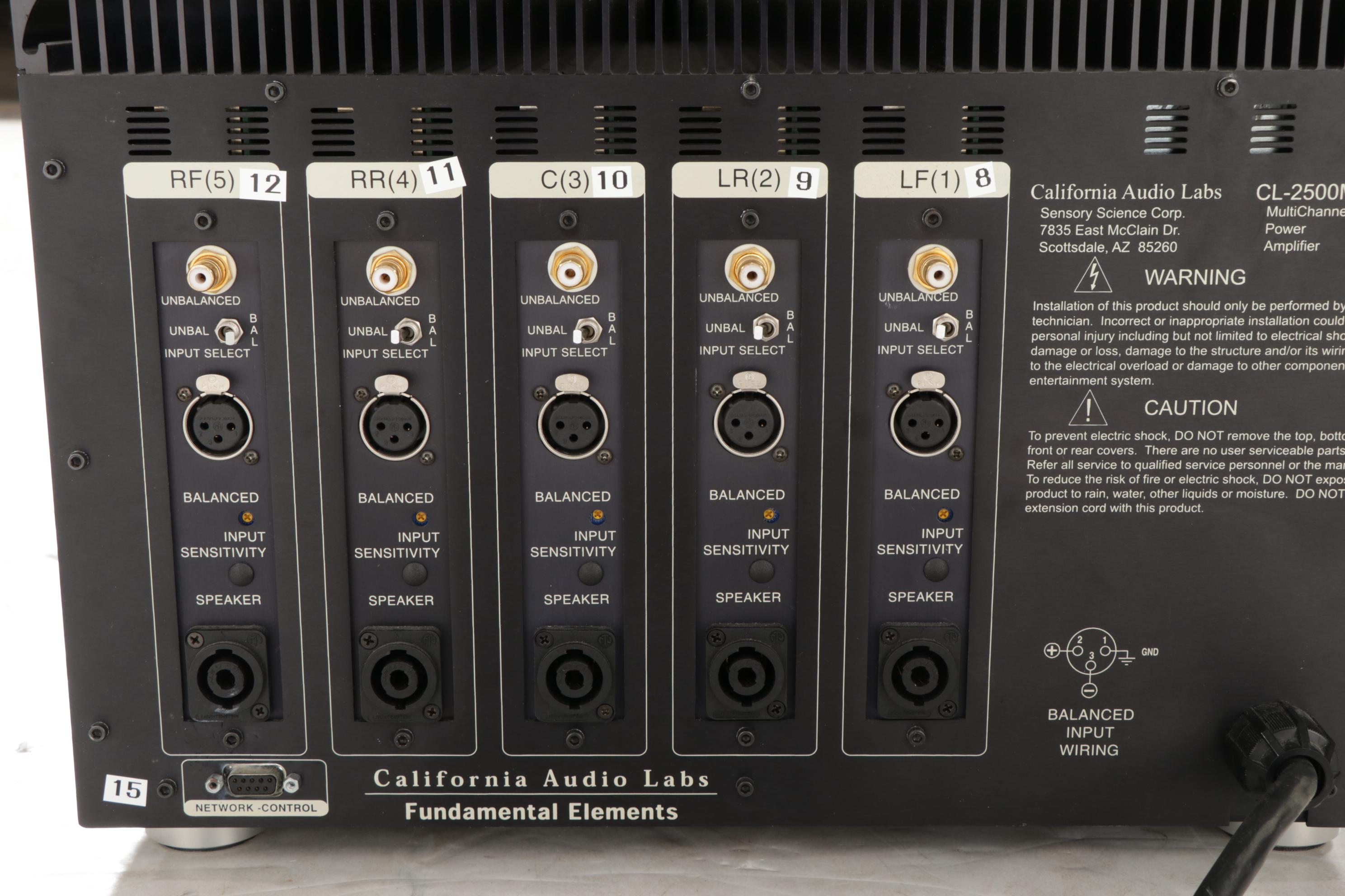 California Audio Labs CL-2500 Series Power Amp, Surround Sound & Video ...