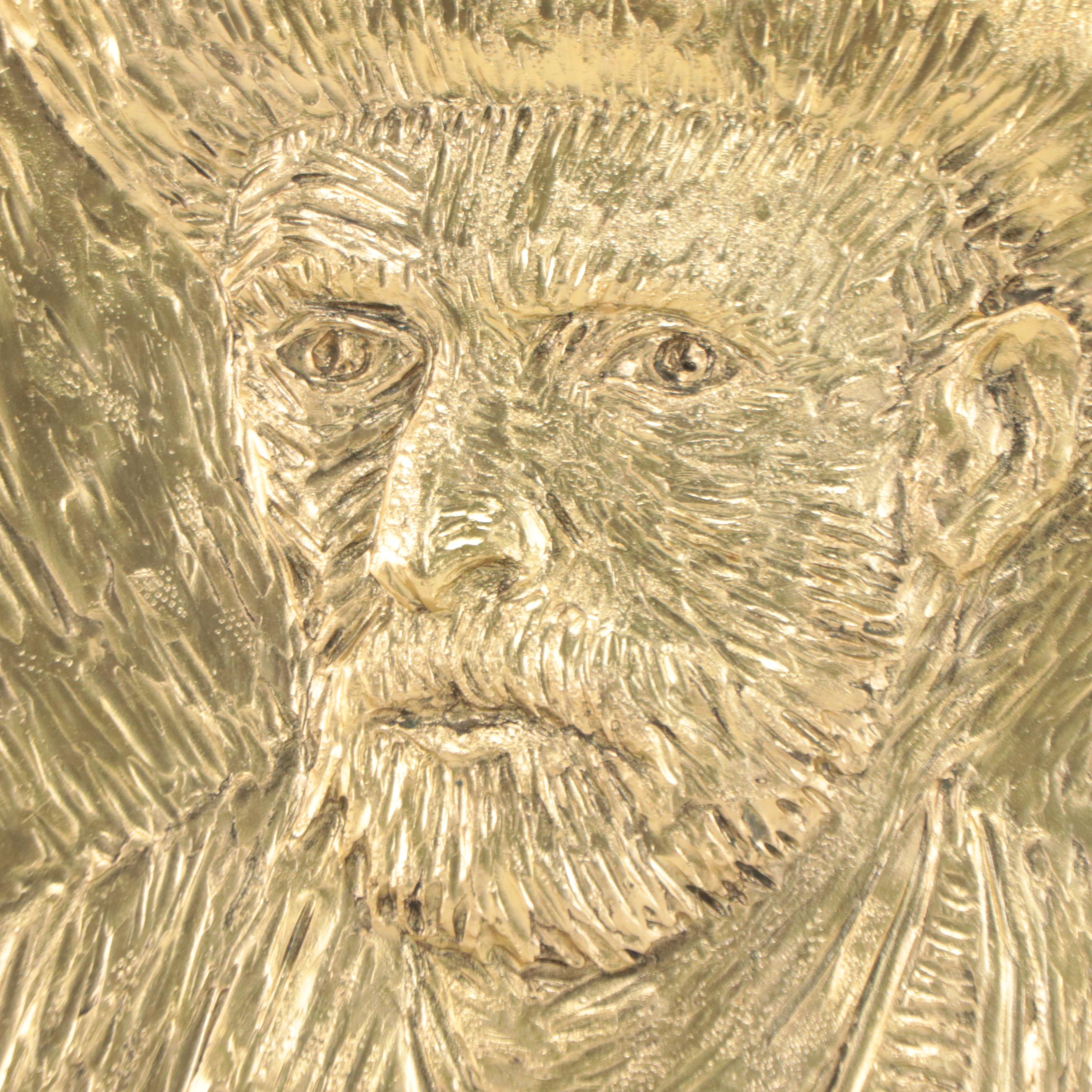 Domenico Chiarolanza Sterling Plated Bas Relief Portrait After Vincent ...