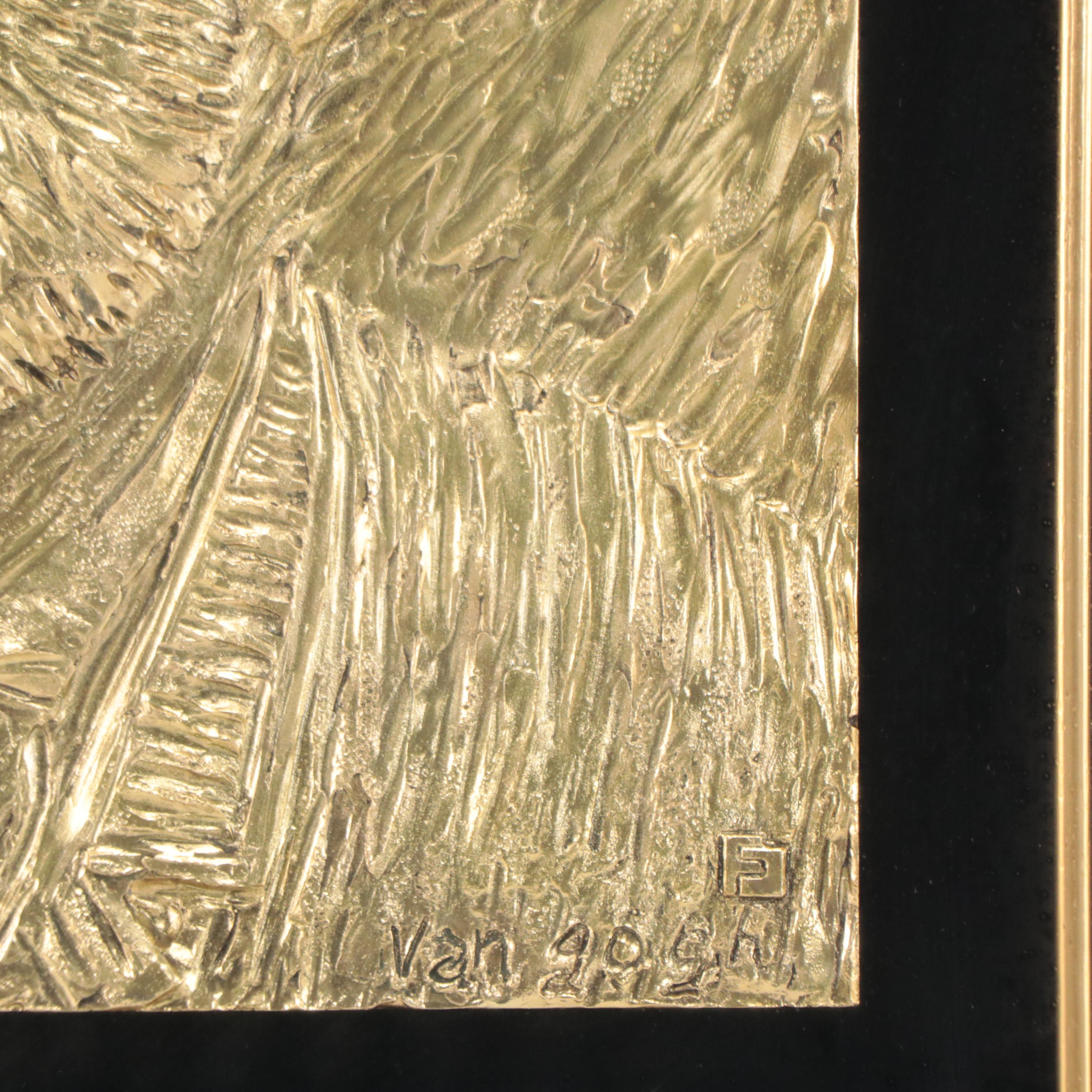 Domenico Chiarolanza Sterling Plated Bas Relief Portrait After Vincent ...