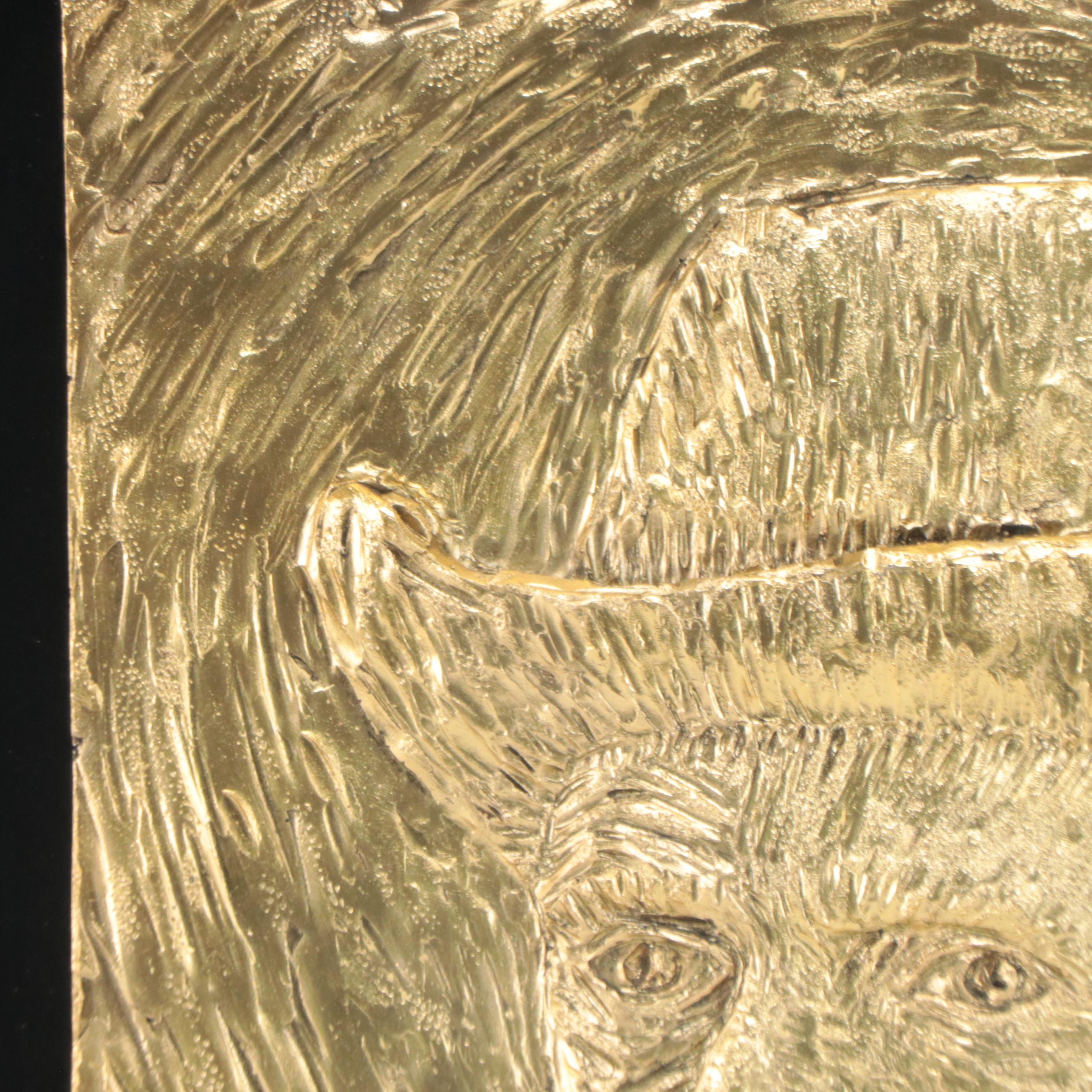 Domenico Chiarolanza Sterling Plated Bas Relief Portrait After Vincent ...