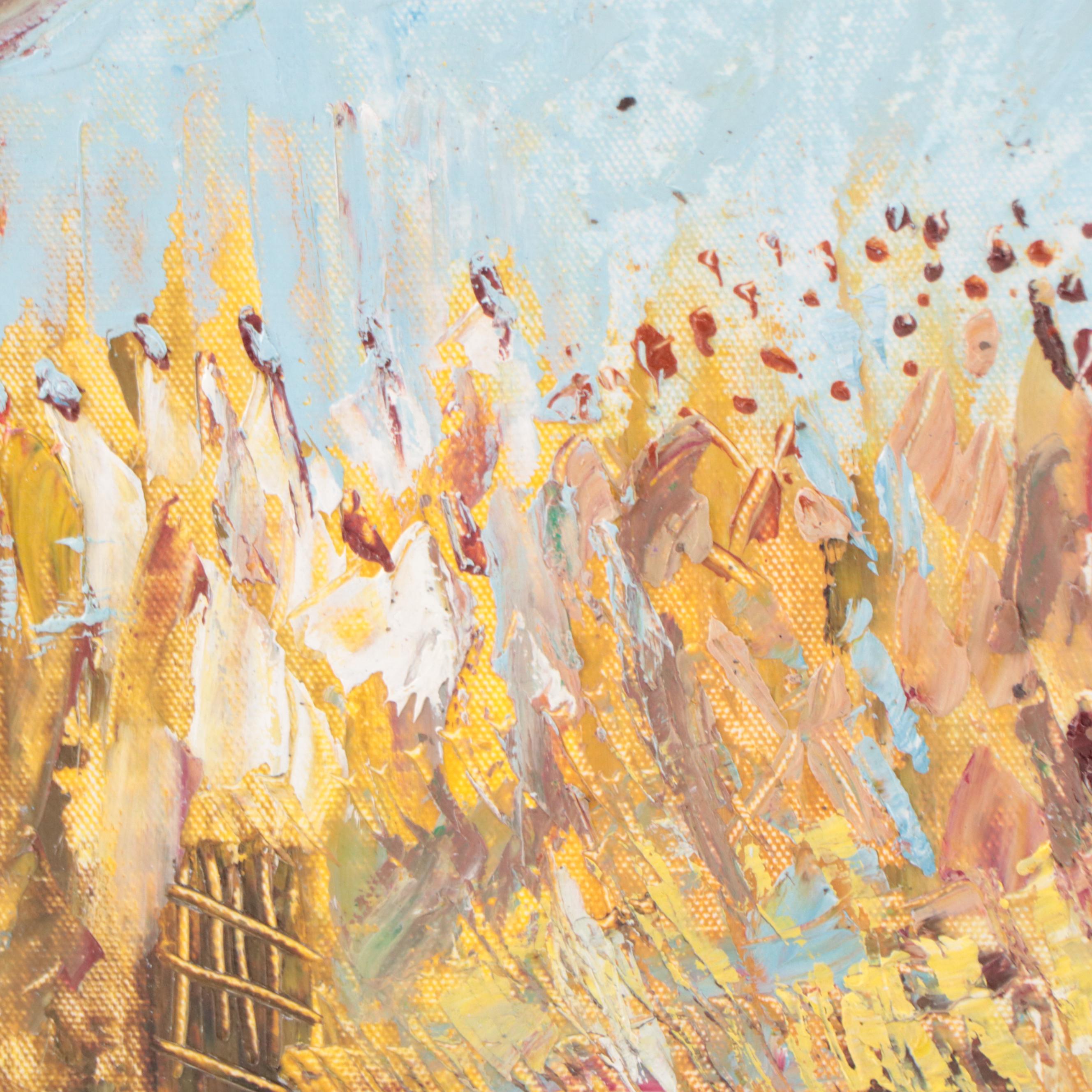 Bayo Ogundele Oil Painting "After Today's Work," 2022 | EBTH