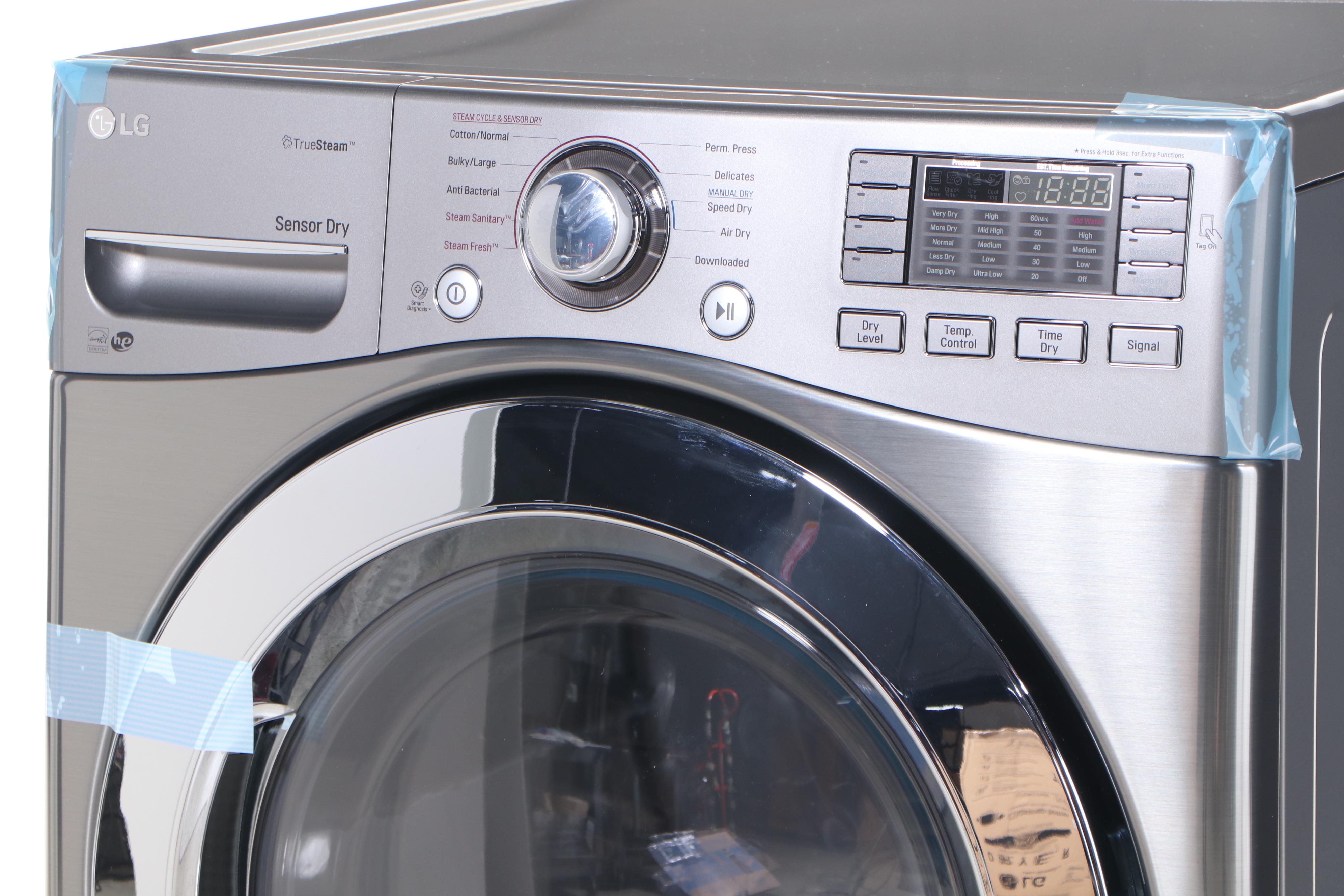 LG 7.4. Cu. Ft. Graphite Stainless Dryer Ultra Capacity Steam Dryer | EBTH