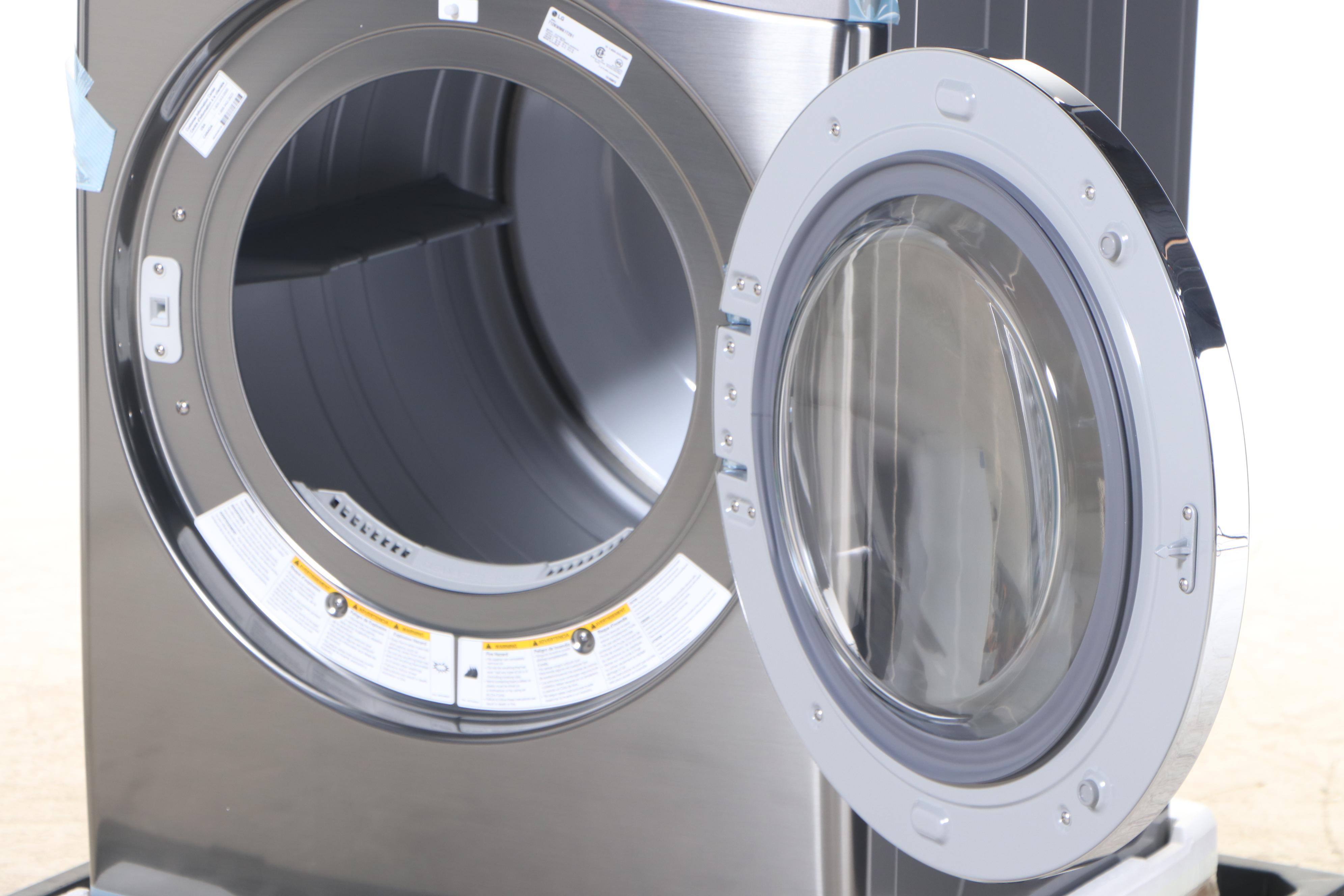 LG 7.4. Cu. Ft. Graphite Stainless Dryer Ultra Capacity Steam Dryer | EBTH