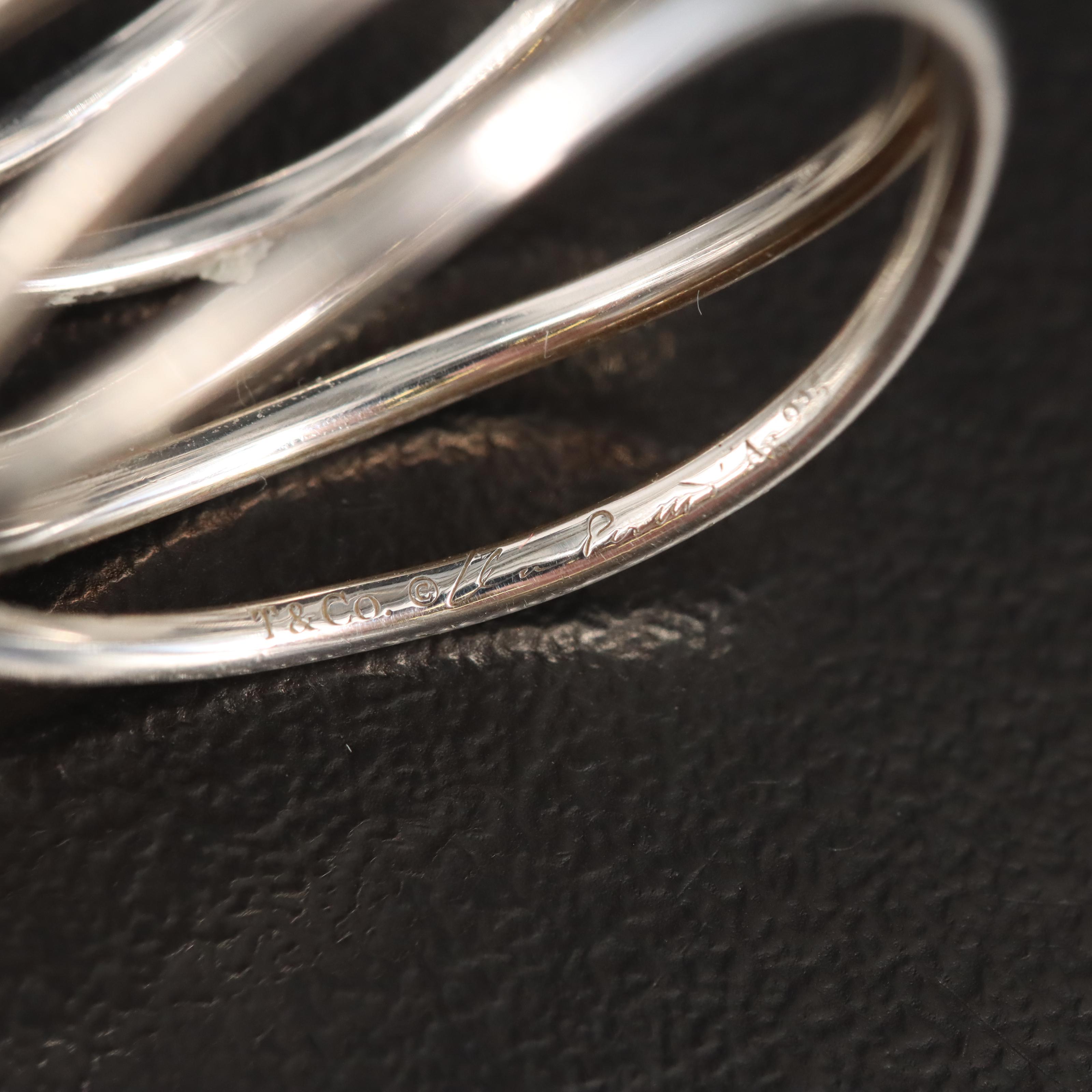 Elsa Peretti for Tiffany & Co. Sterling Wave Five Row Ring | EBTH