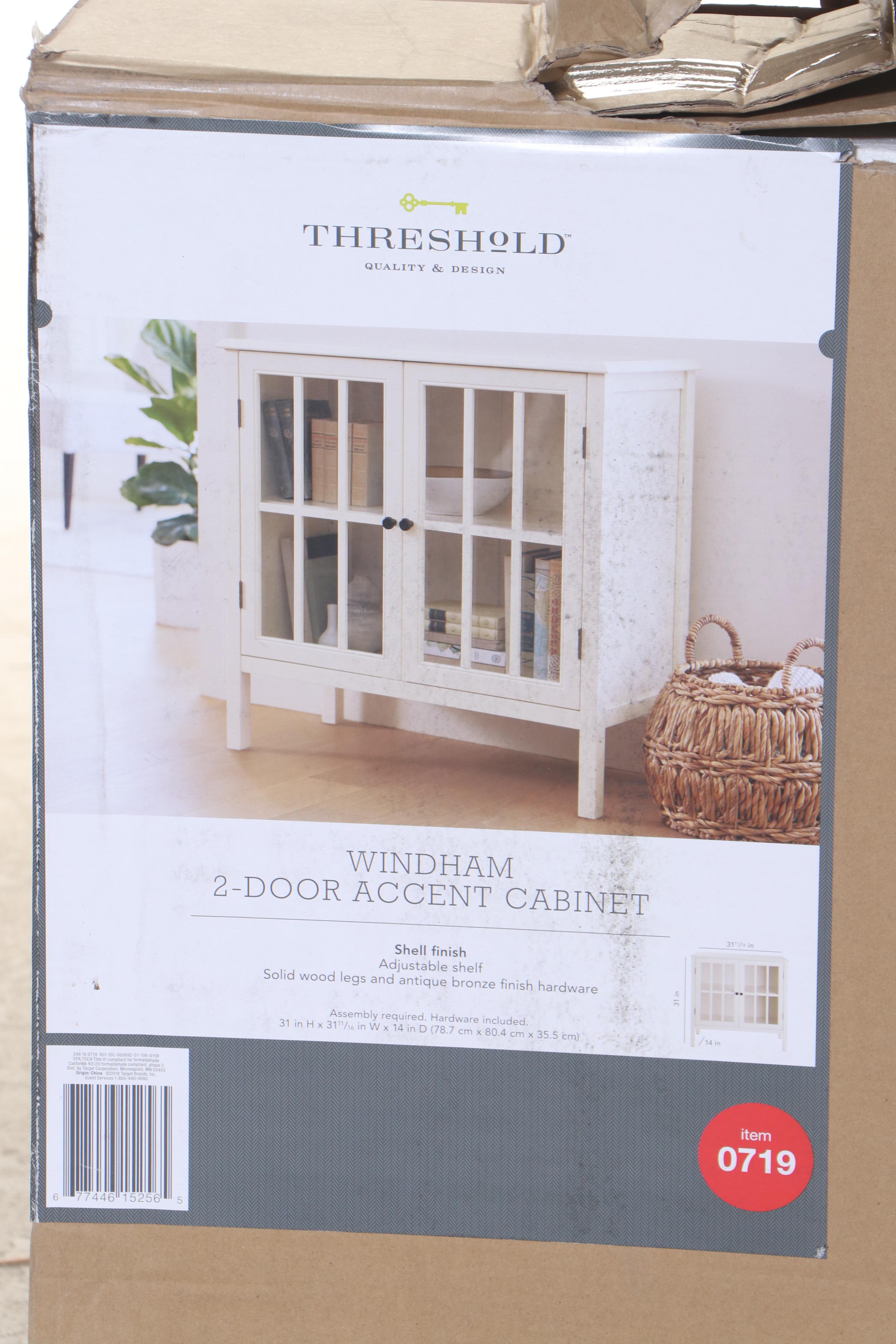 Threshold Windham Two-Door Accent Cabinet | EBTH