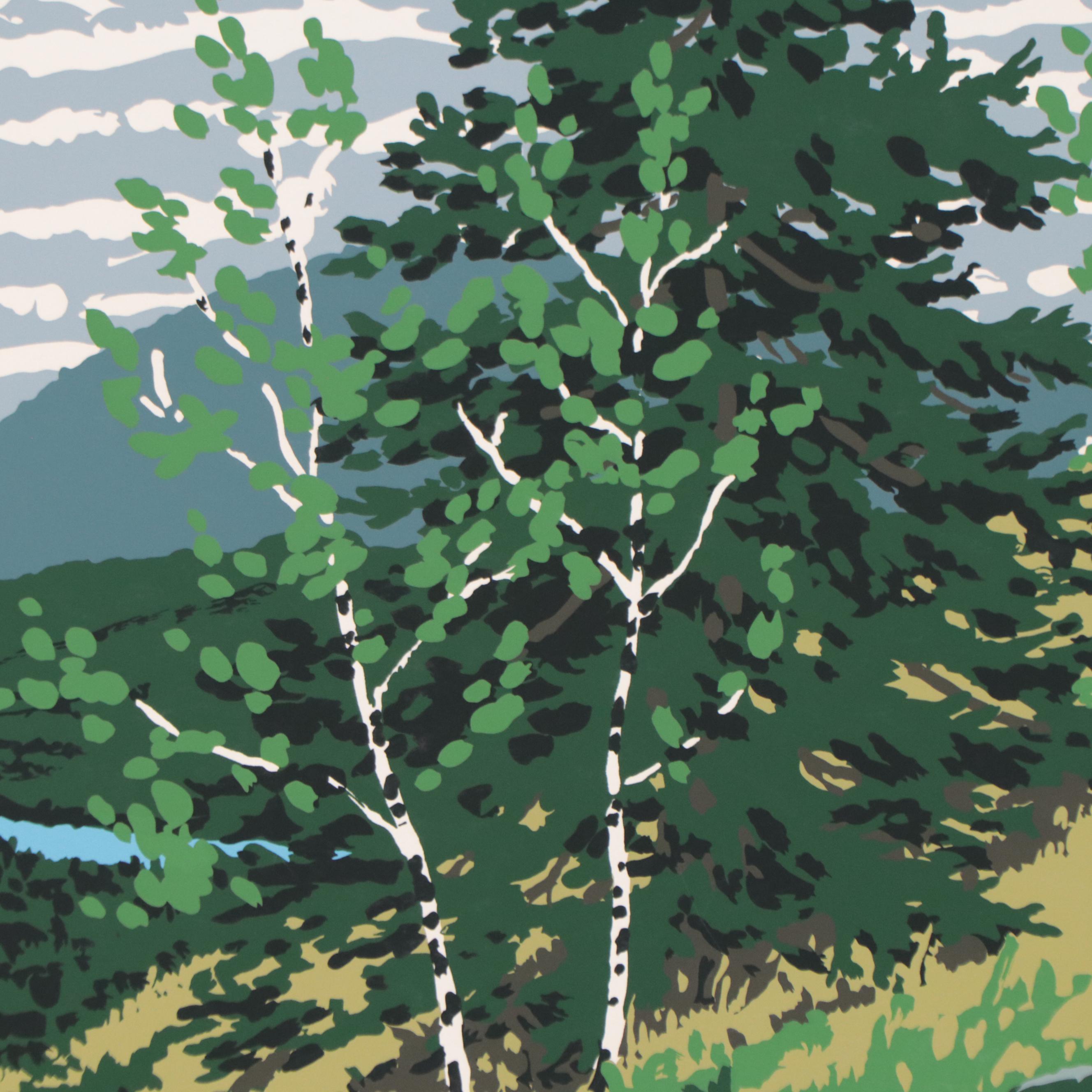 Neil G. Welliver Landscape Serigraph "Si's Hill," 1973 | EBTH