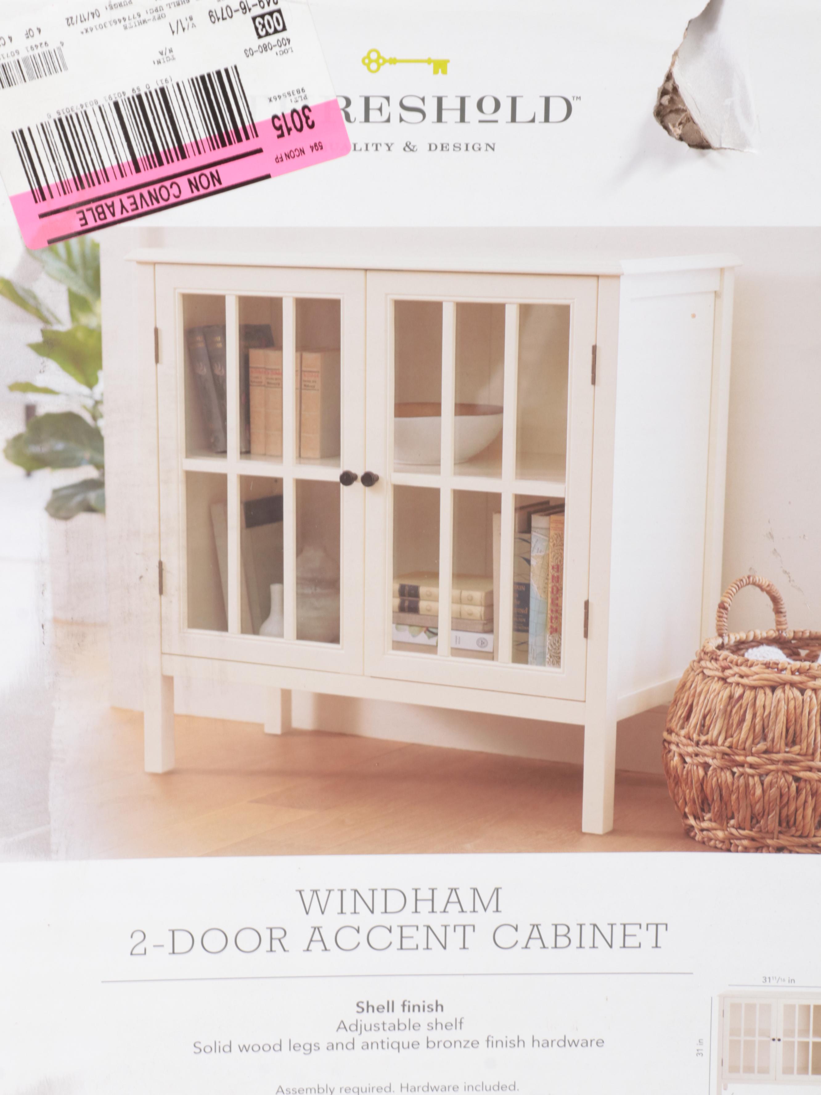 Threshold Windham Two-Door Accent Cabinet | EBTH