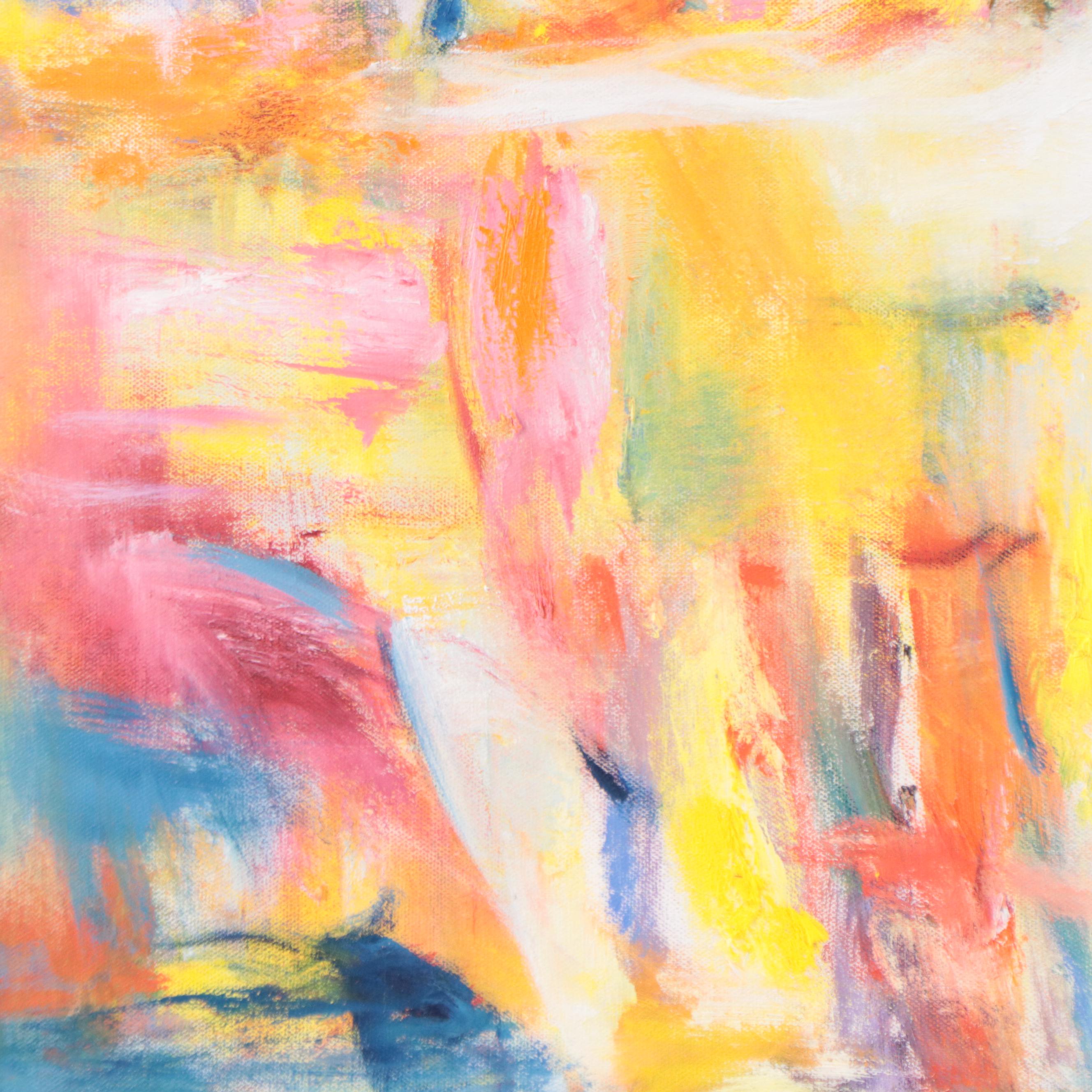 Husidio John Tempest Abstract Oil Painting "Resplendency," 2022 | EBTH