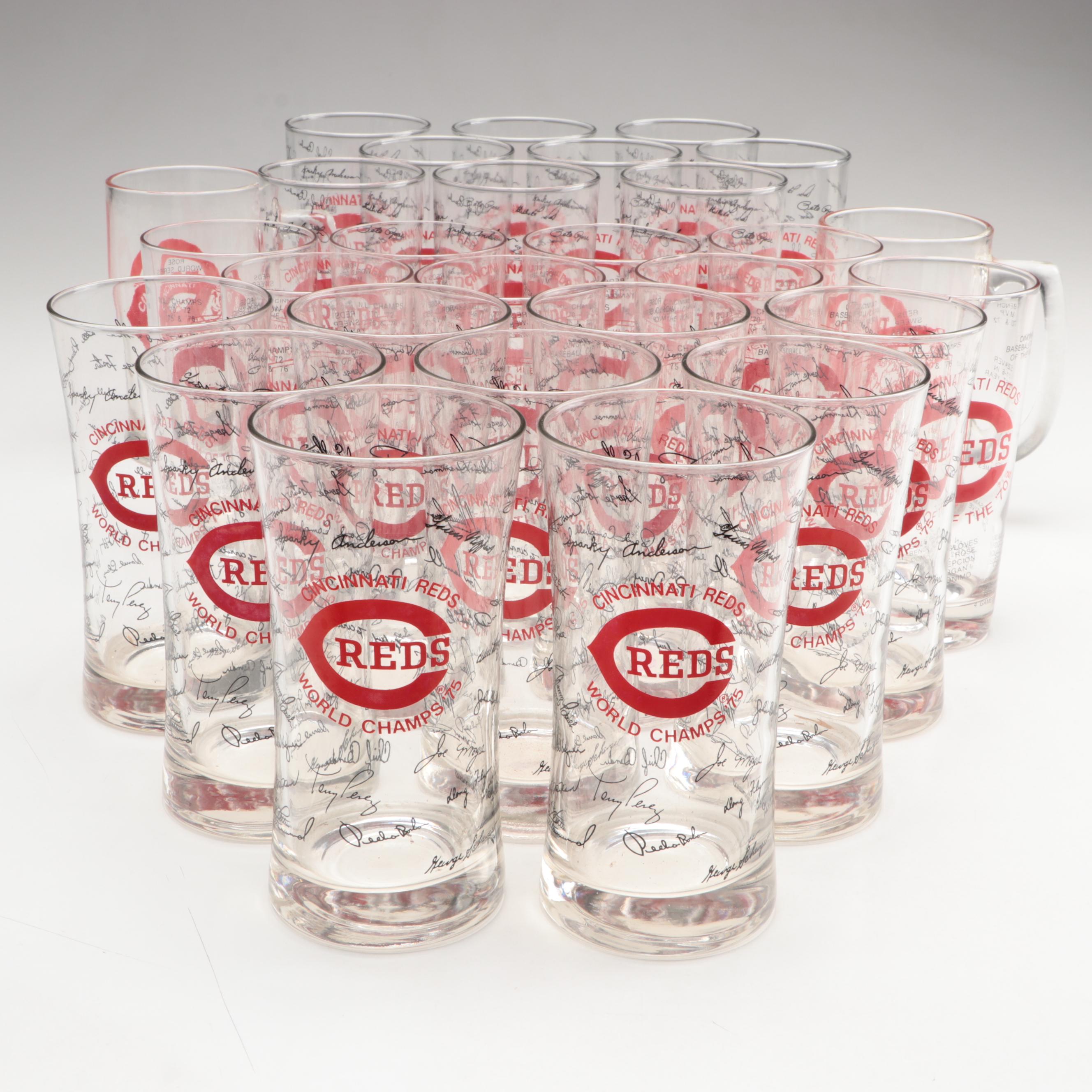 Cincinnati Reds Big Red Machine Drinking Glasses and Mugs, 1975–1976 | EBTH