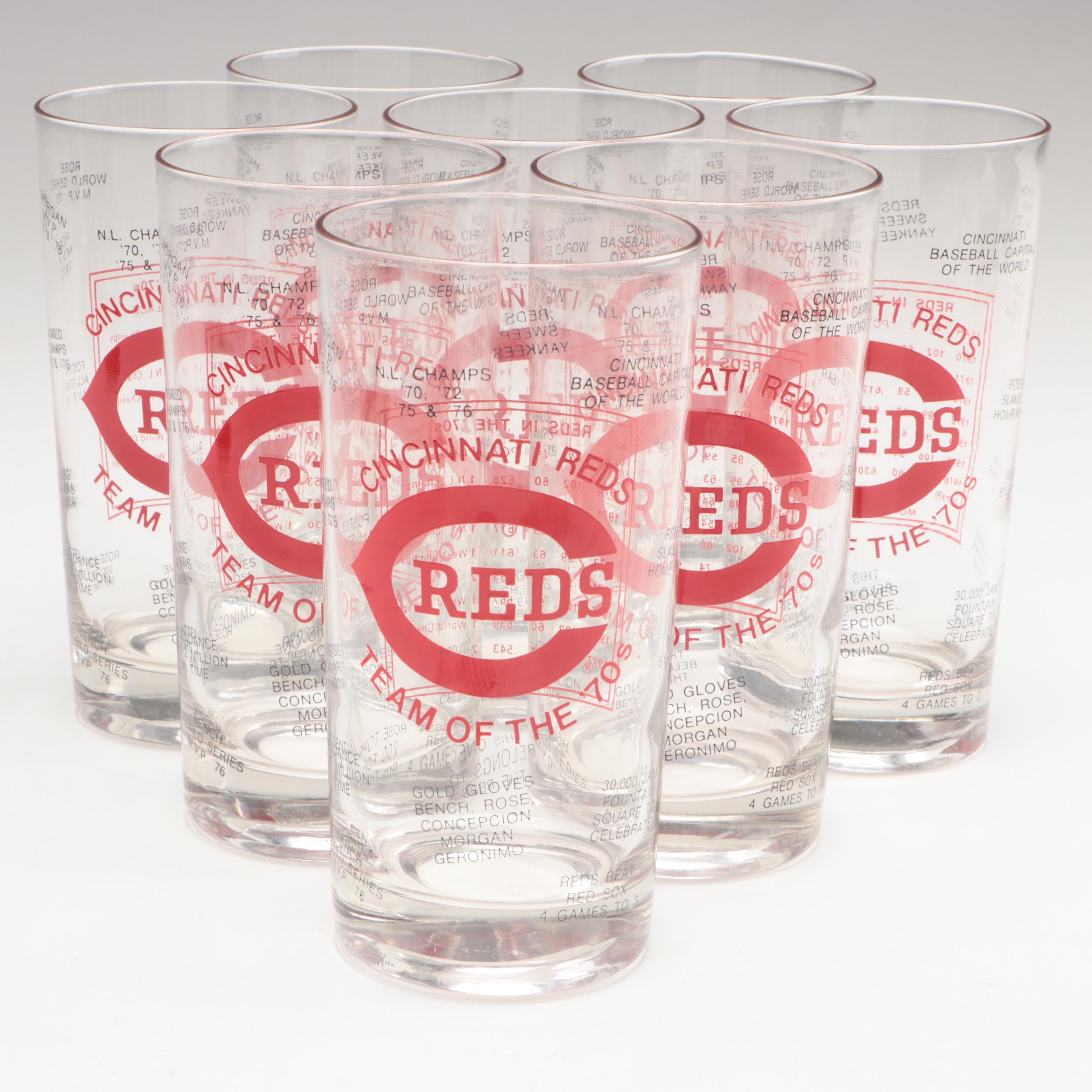 Cincinnati Reds Big Red Machine Drinking Glasses and Mugs, 1975–1976 | EBTH