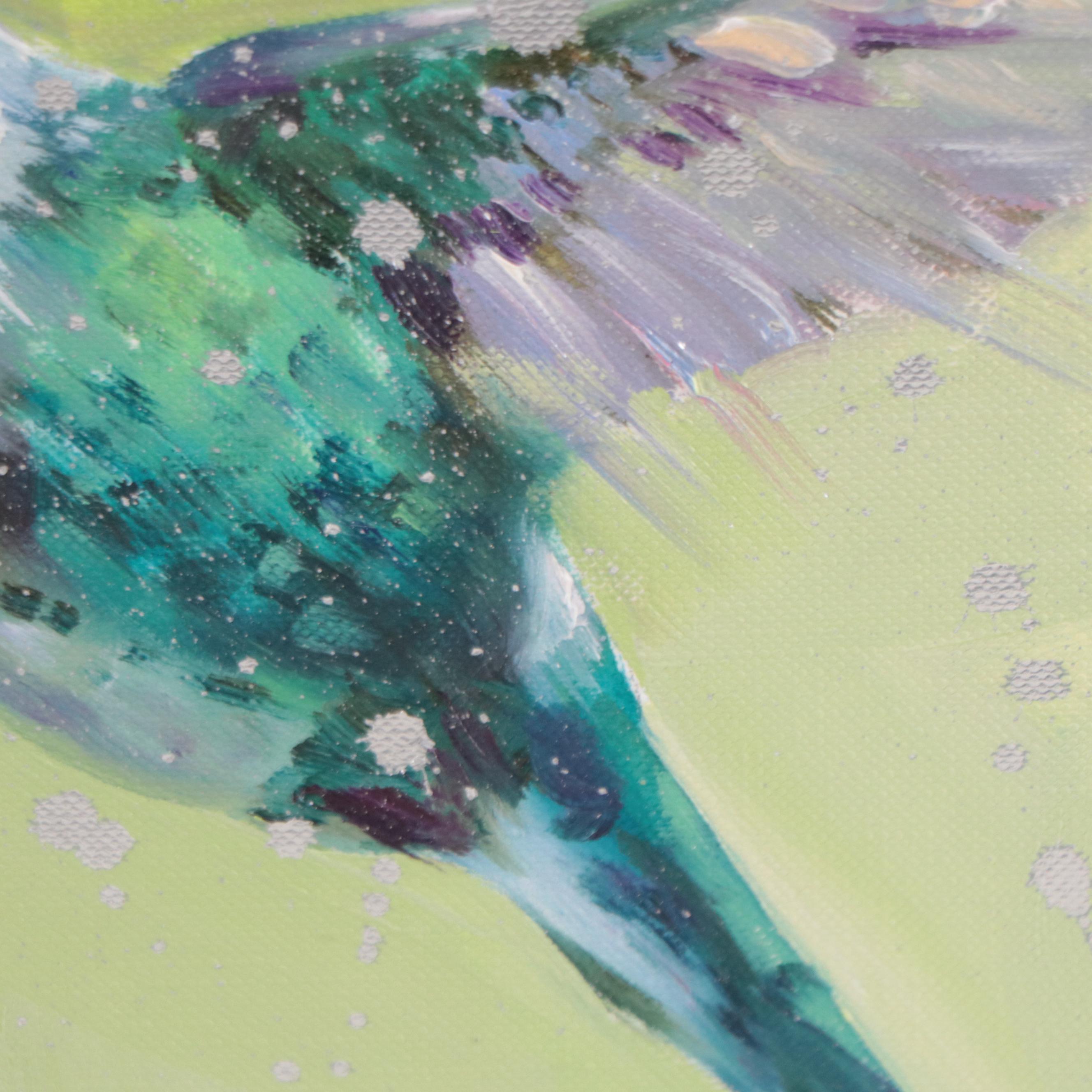 Inga Kovalenko Oil Painting of Hummingbird, 2022 | EBTH