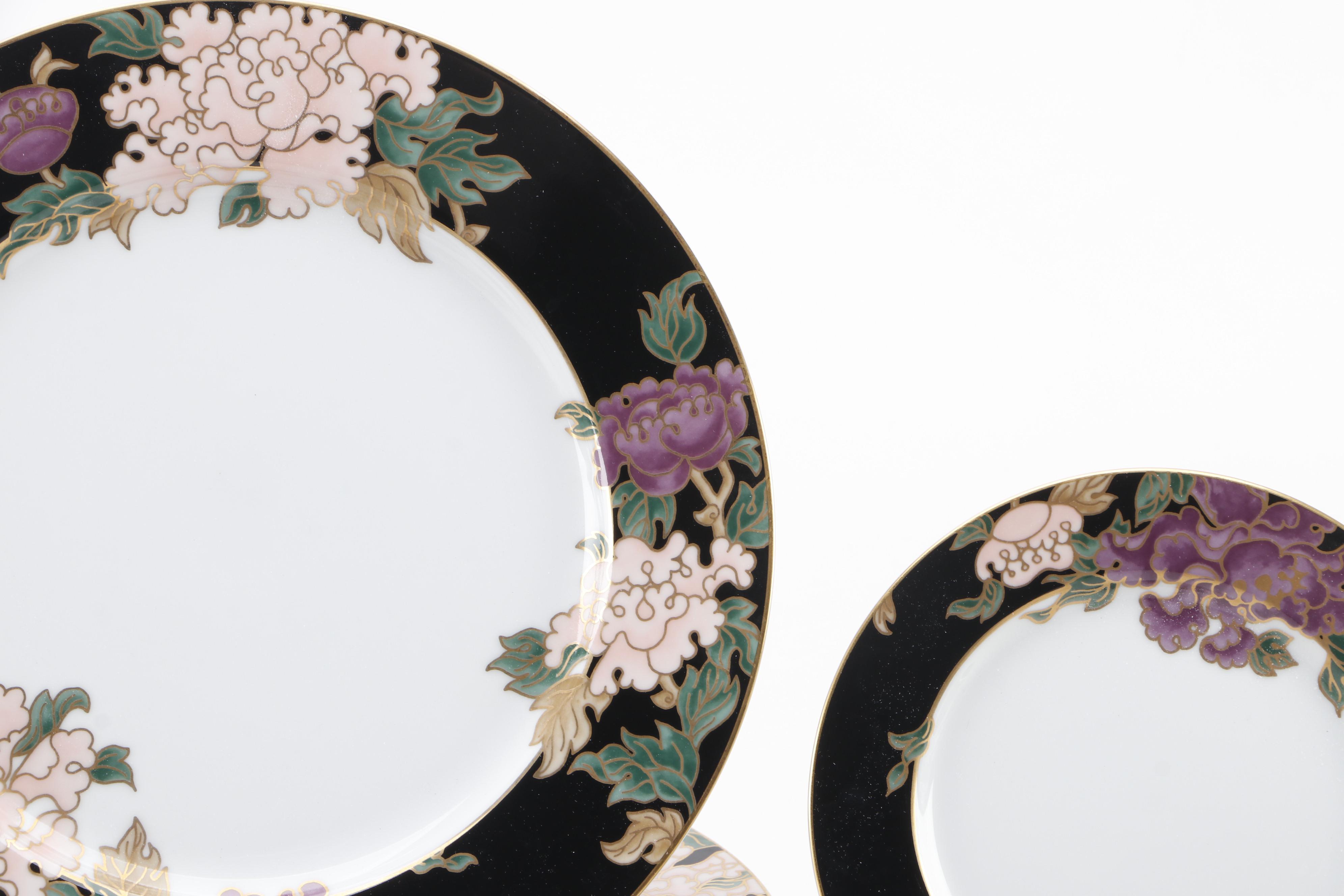 Fitz & Floyd "Cloisonne Peony" Dinnerware Collection | EBTH