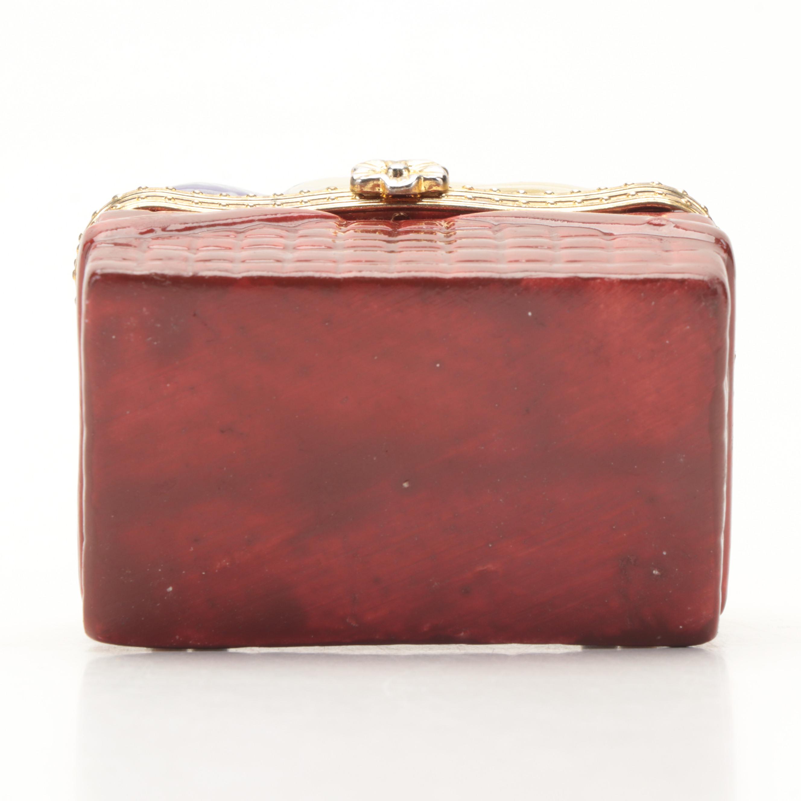 Limoges Style Hinged Porcelain Box | EBTH