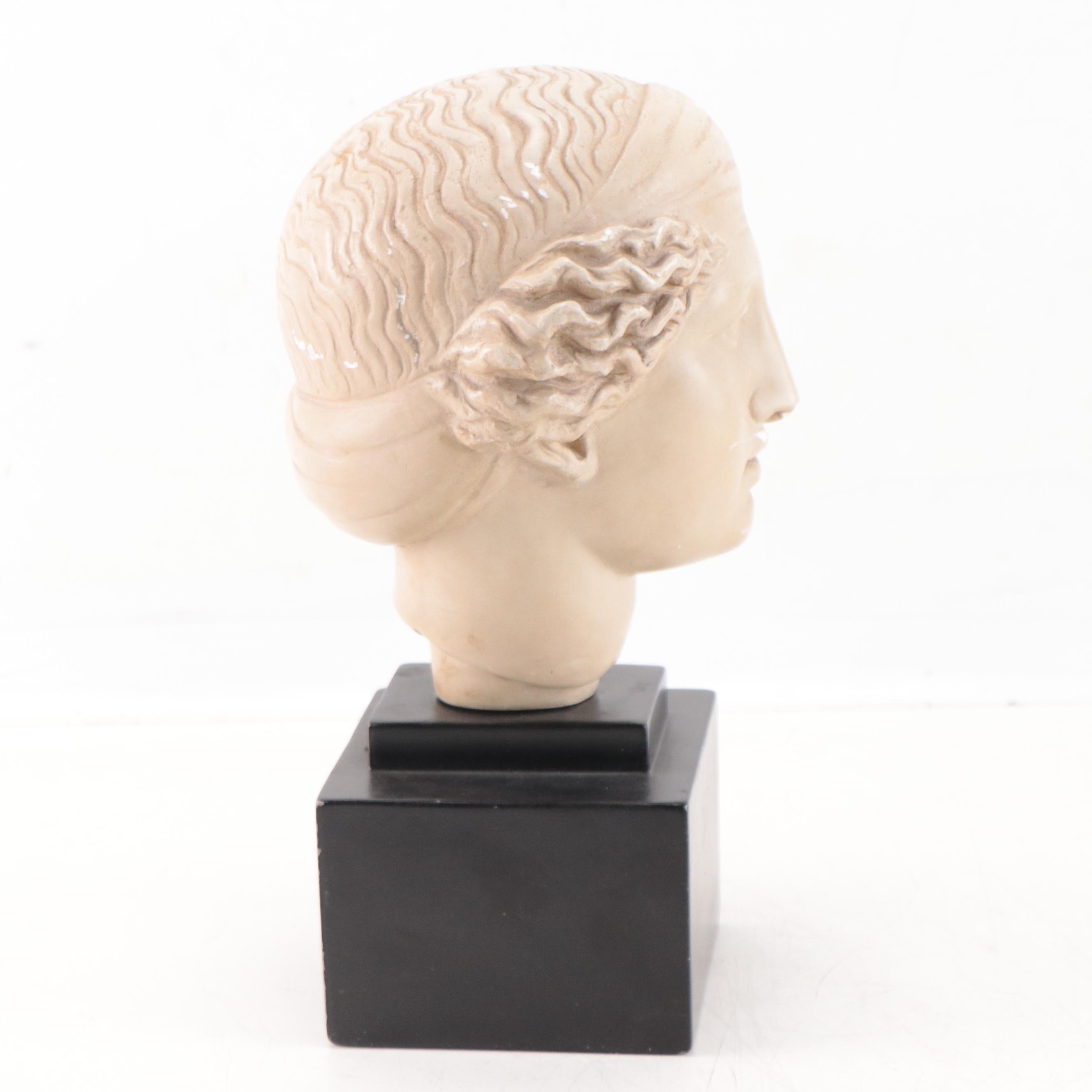 Alva Studios Plaster Cast Sculpture "Head of Aphrodite," 1982 | EBTH