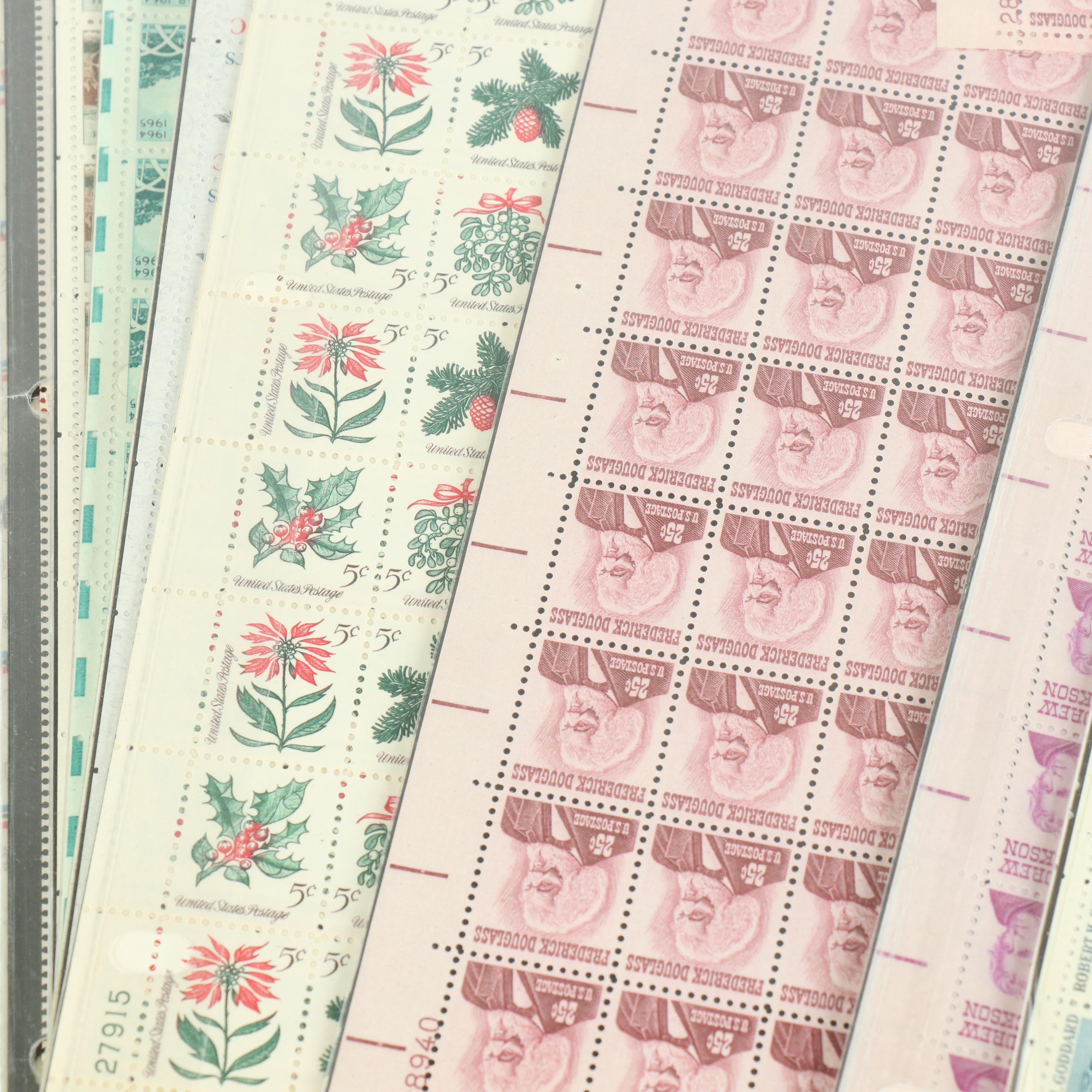 Fifty-Five Vintage U.S. Postage Stamp Sheets | EBTH