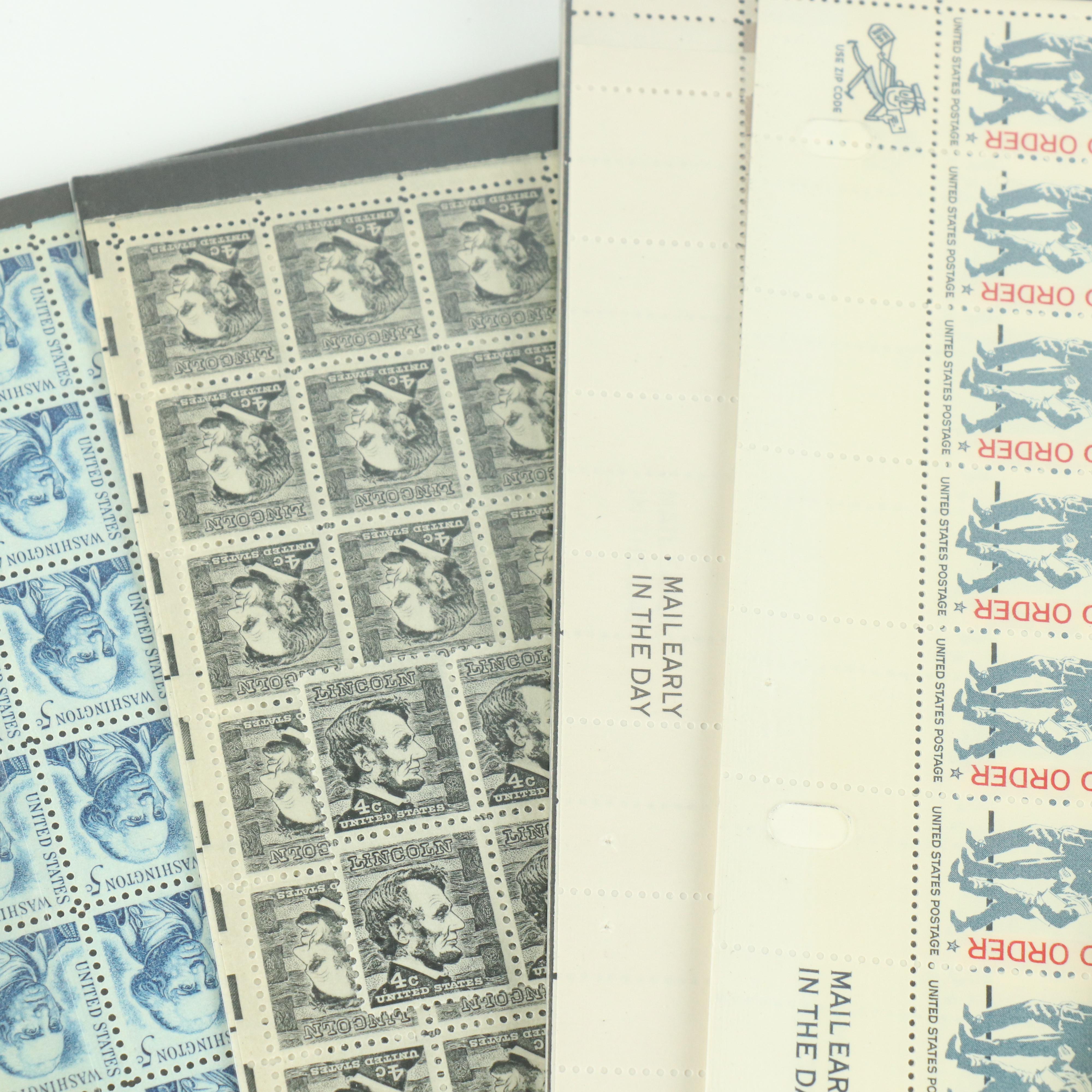 Fifty-Five Vintage U.S. Postage Stamp Sheets | EBTH