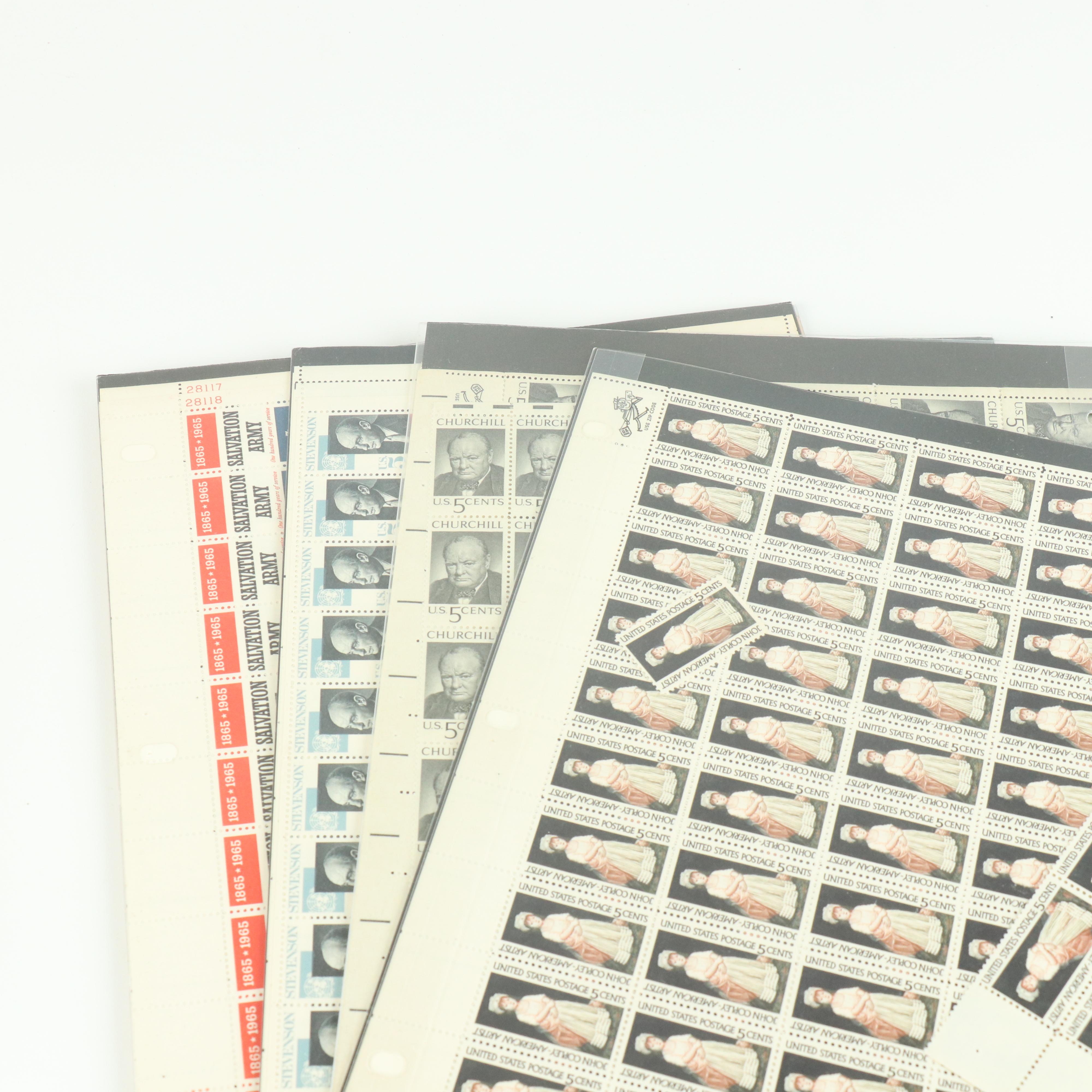 Thirty Vintage U.S. Postage Stamp Sheets | EBTH