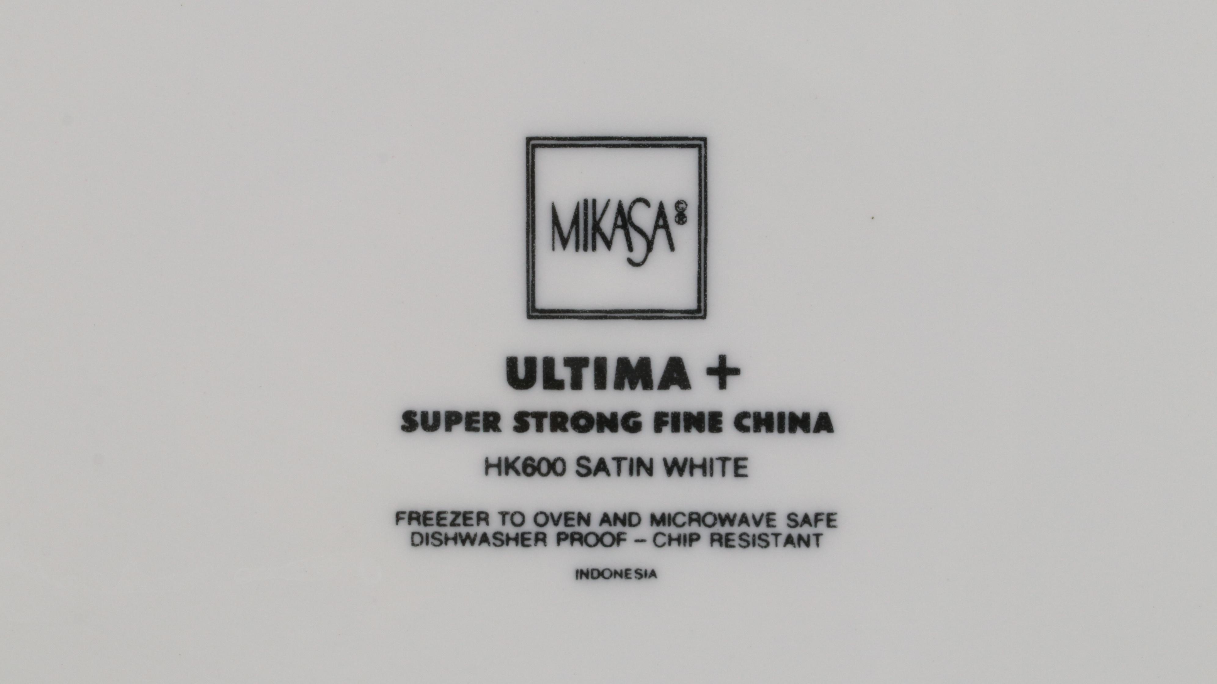 Mikasa Ultima+ "Satin White" Dinnerware Collection with Sam & Squito ...