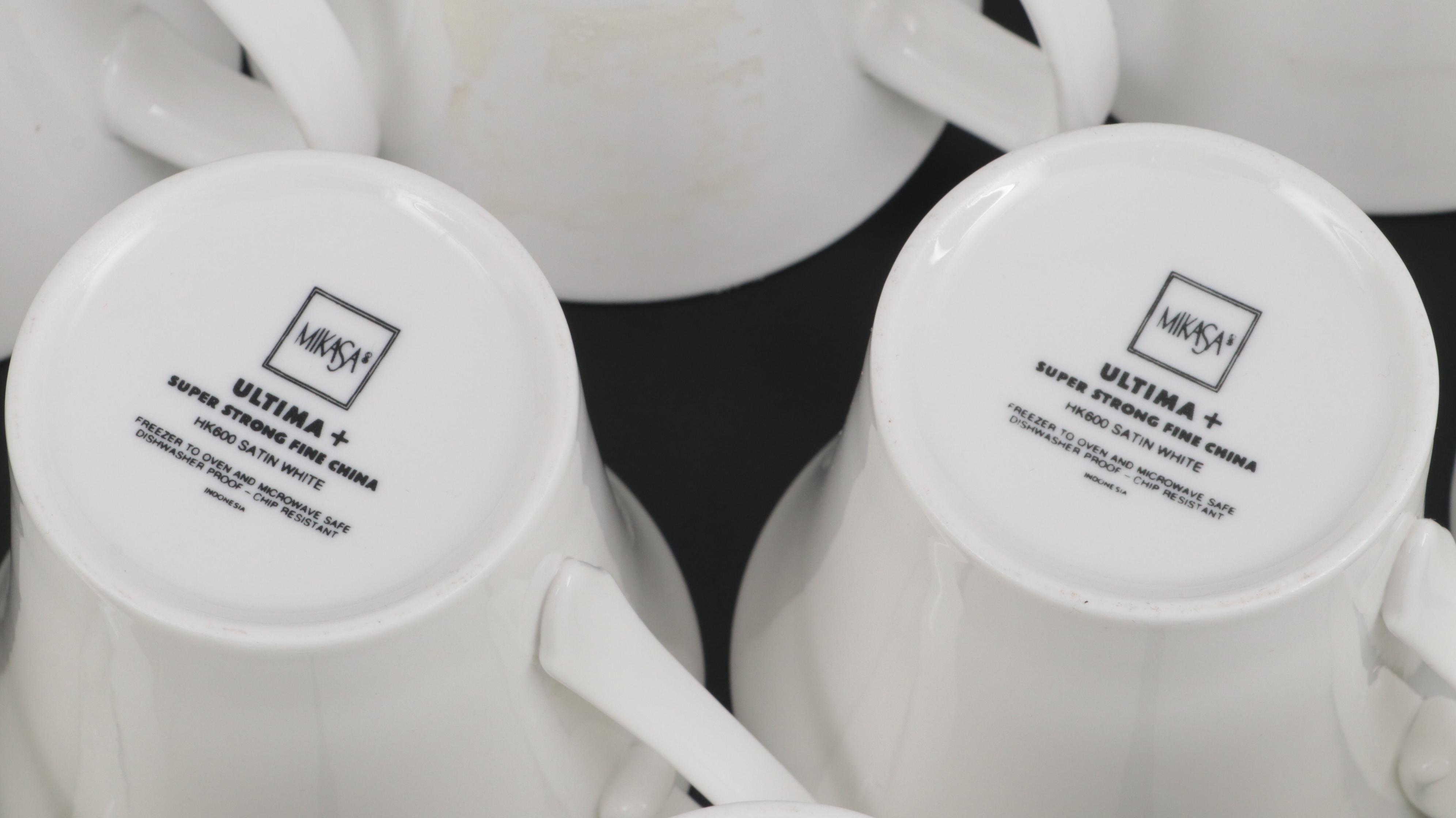 Mikasa Ultima+ "Satin White" Dinnerware Collection with Sam & Squito ...