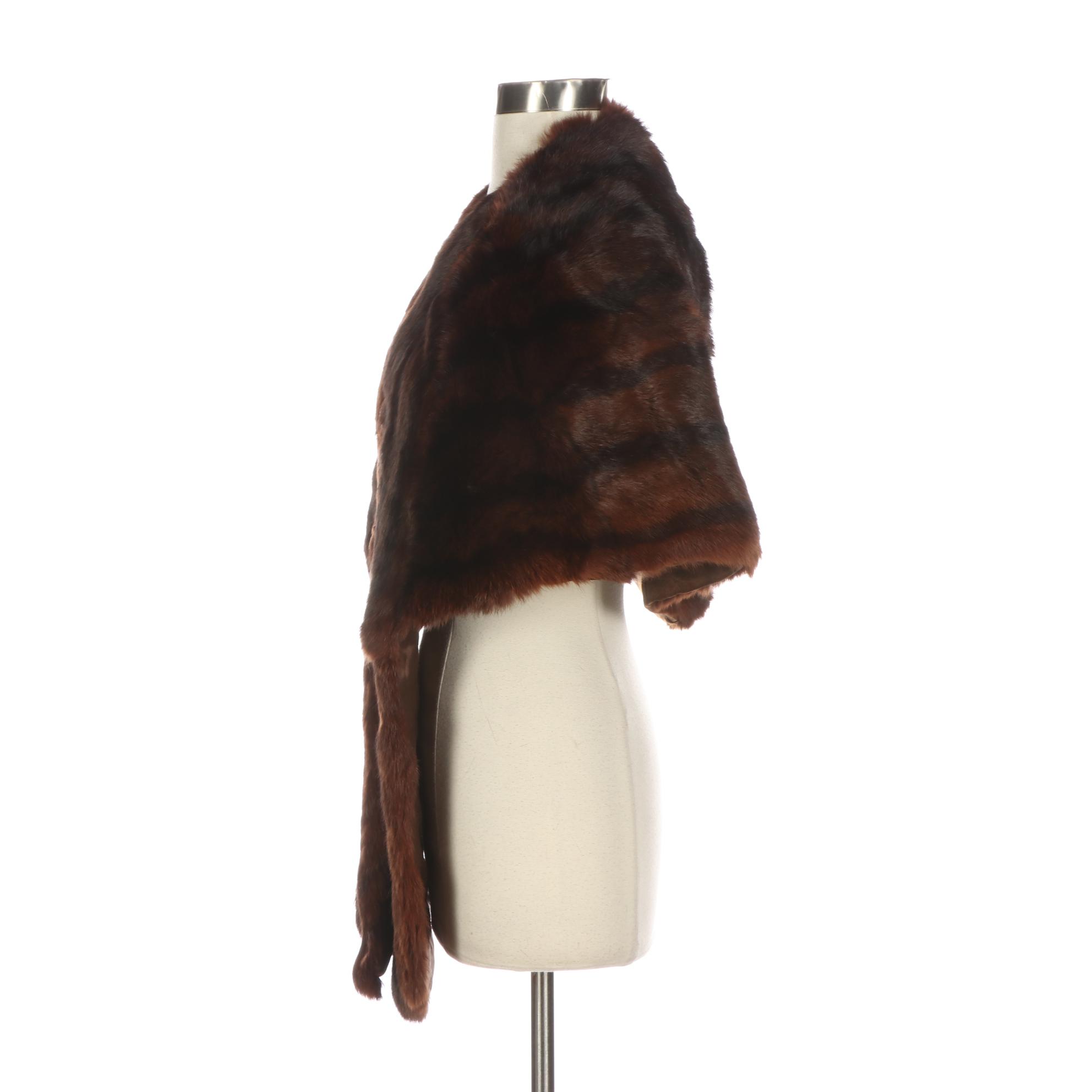 Corded Squirrel Fur Stole | EBTH