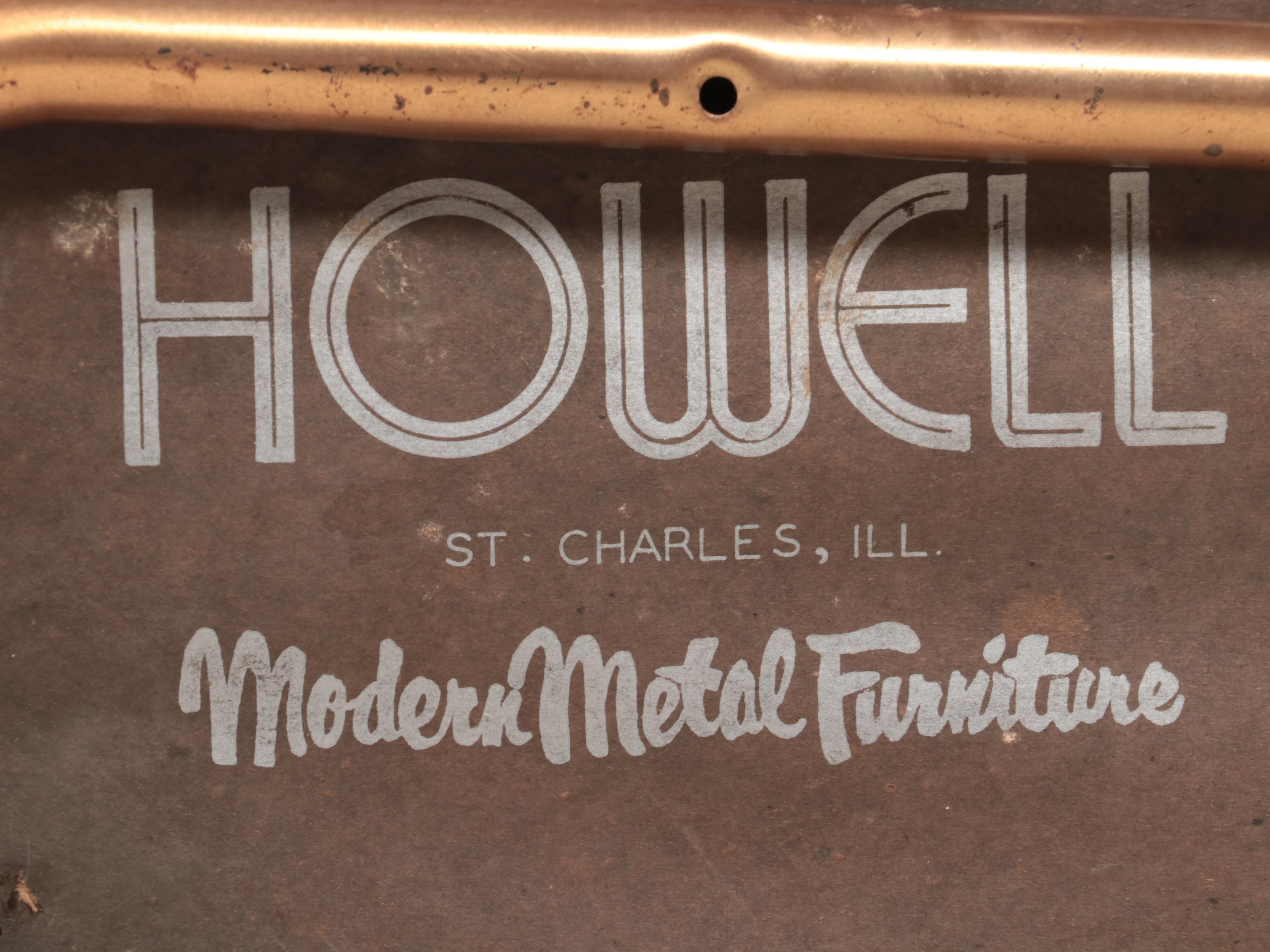 Howell "Modern Metal Furniture" Five-Piece Metal and Laminate-Top ...