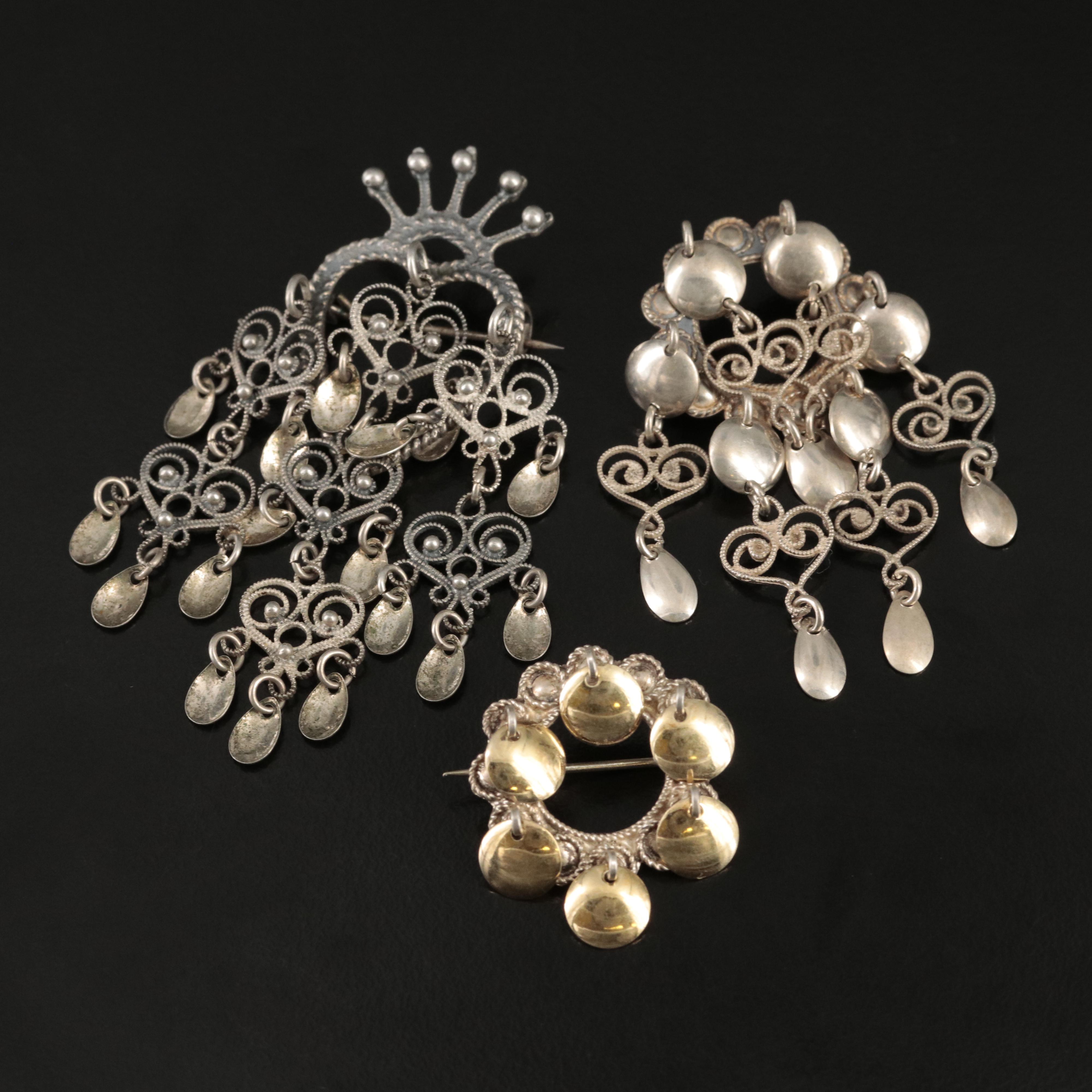 Norwegian Solje Brooches Including Sterling and 830 Silver | EBTH