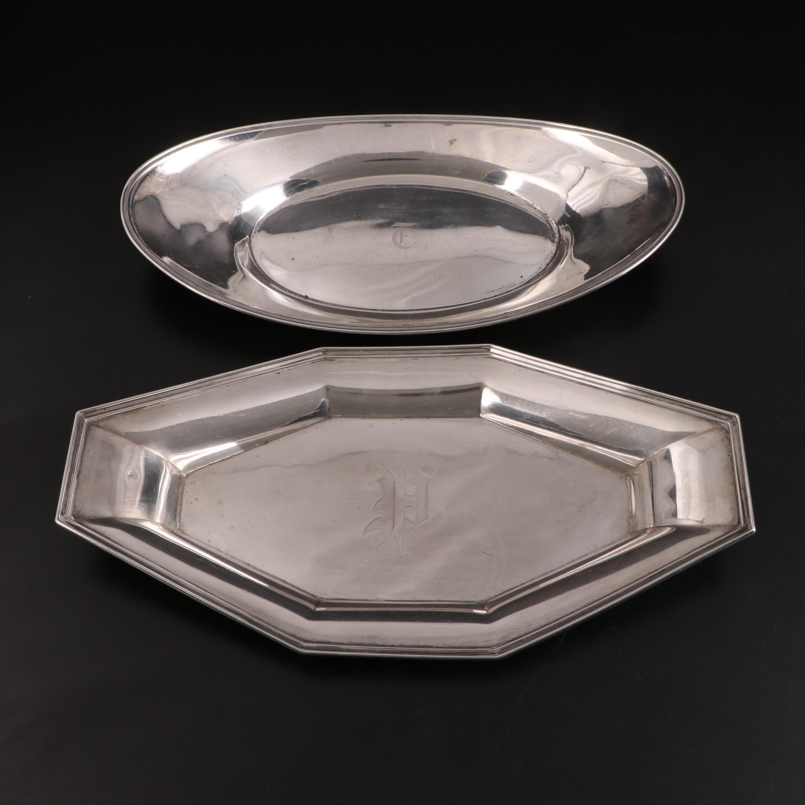 Gorham and Other Sterling Serving Bread Trays | EBTH