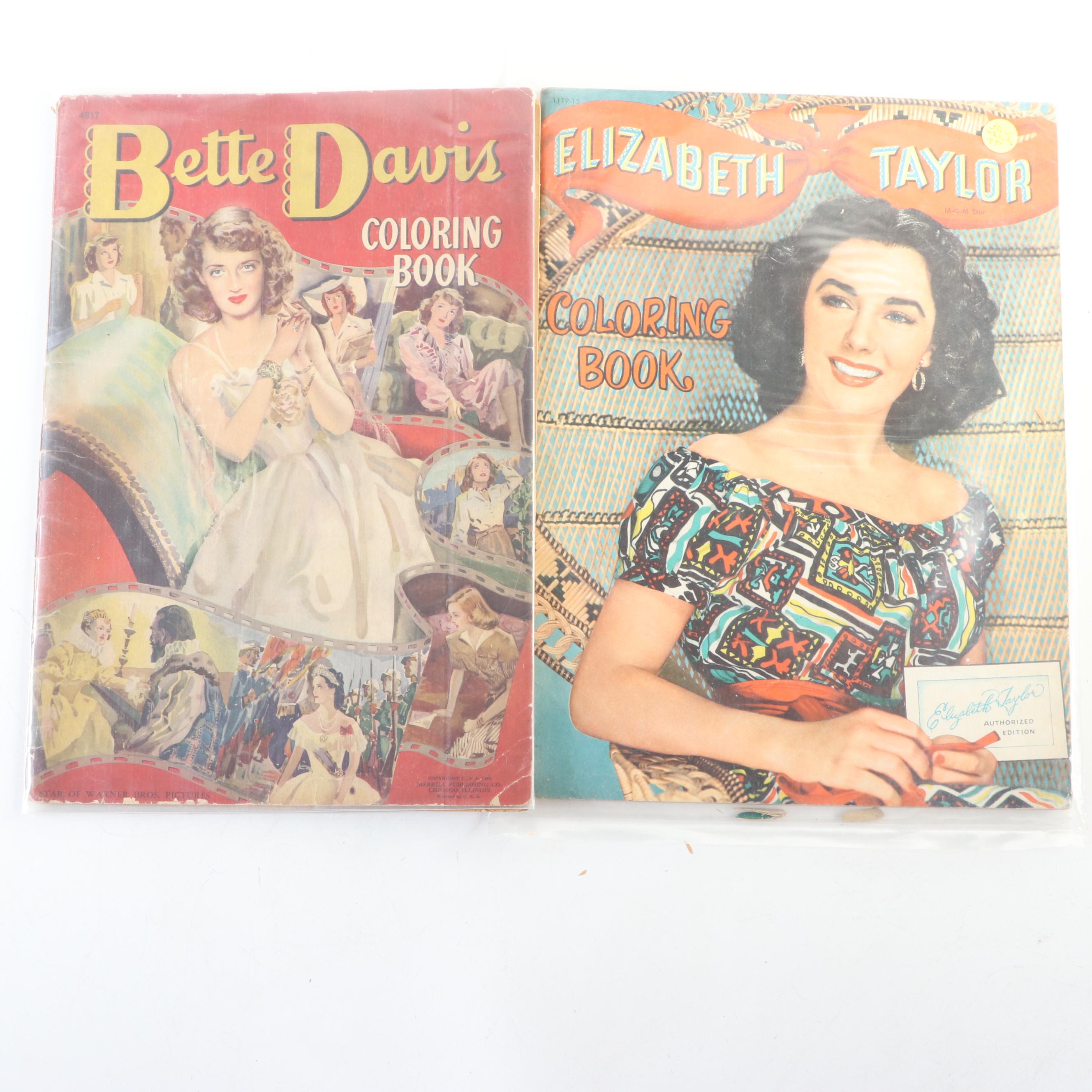 Elizabeth Taylor, Deanna Durbin, Rita Hayworth with Other Coloring ...