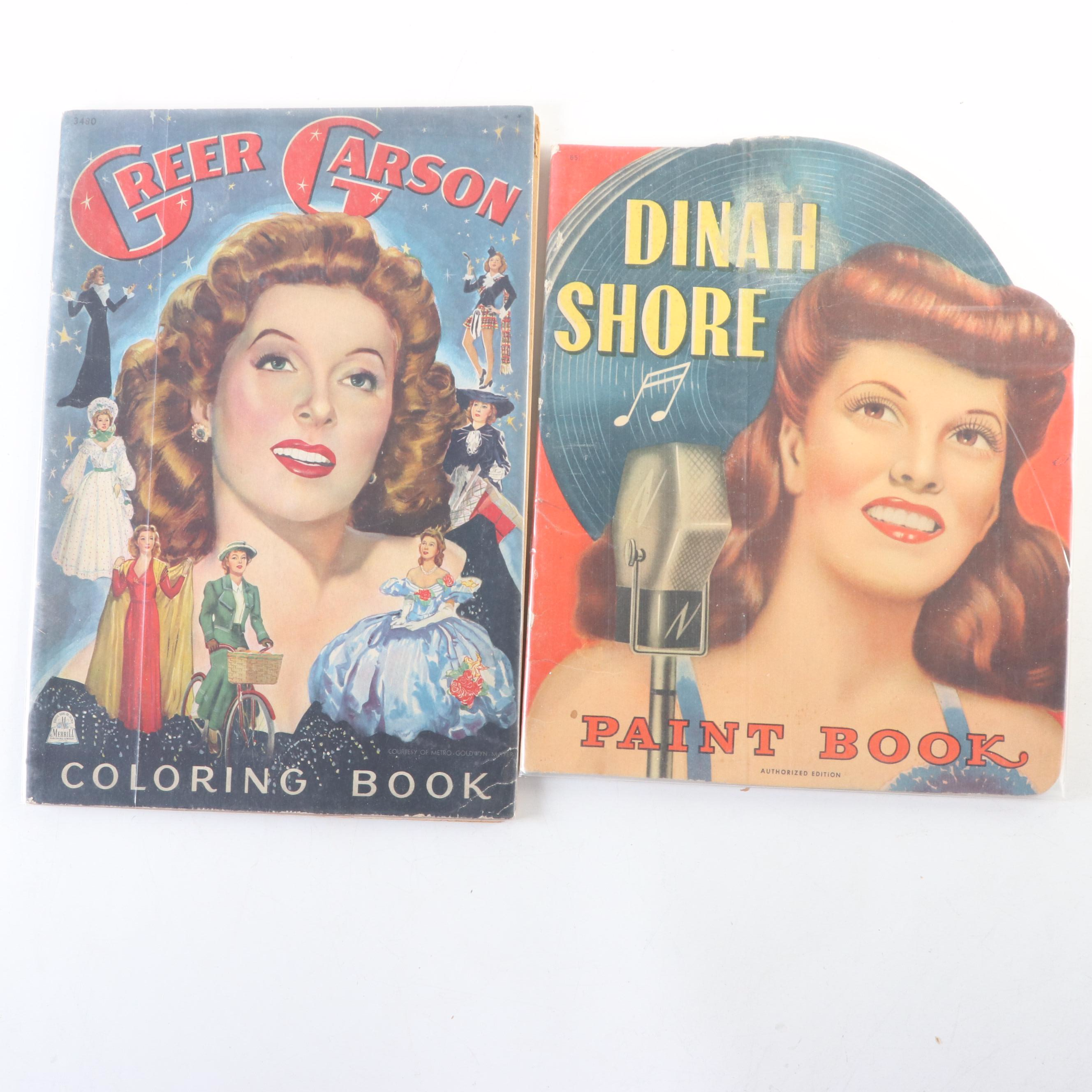 Elizabeth Taylor, Deanna Durbin, Rita Hayworth with Other Coloring ...