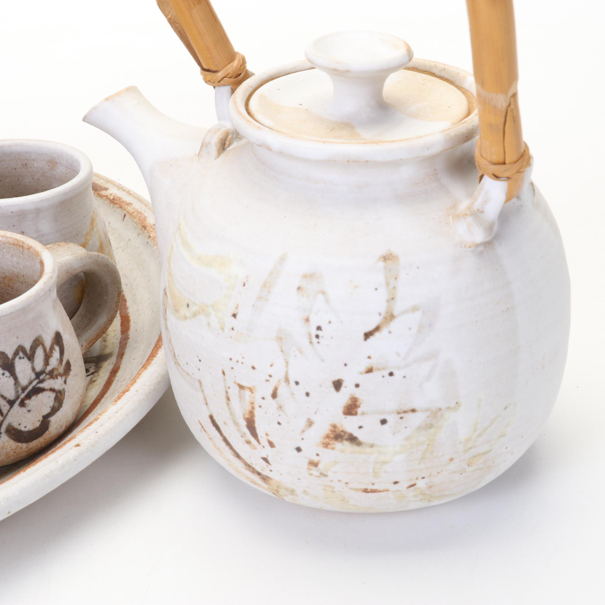 Art Pottery Stoneware Tea Set and Teapot | EBTH