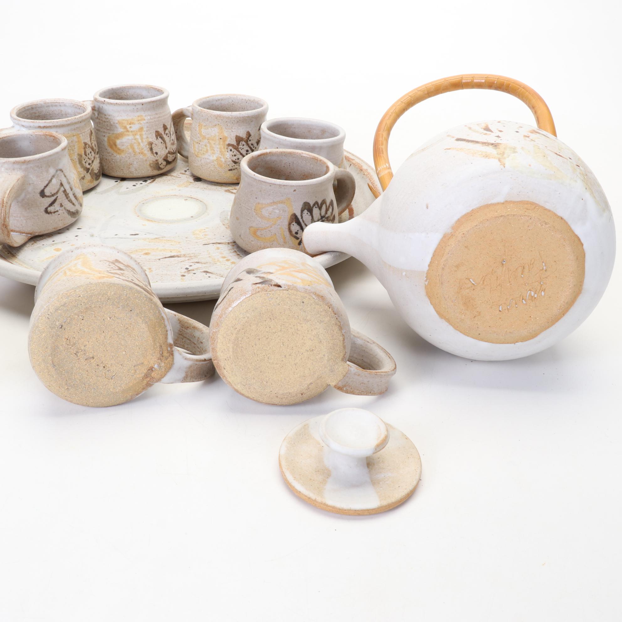 Art Pottery Stoneware Tea Set and Teapot | EBTH