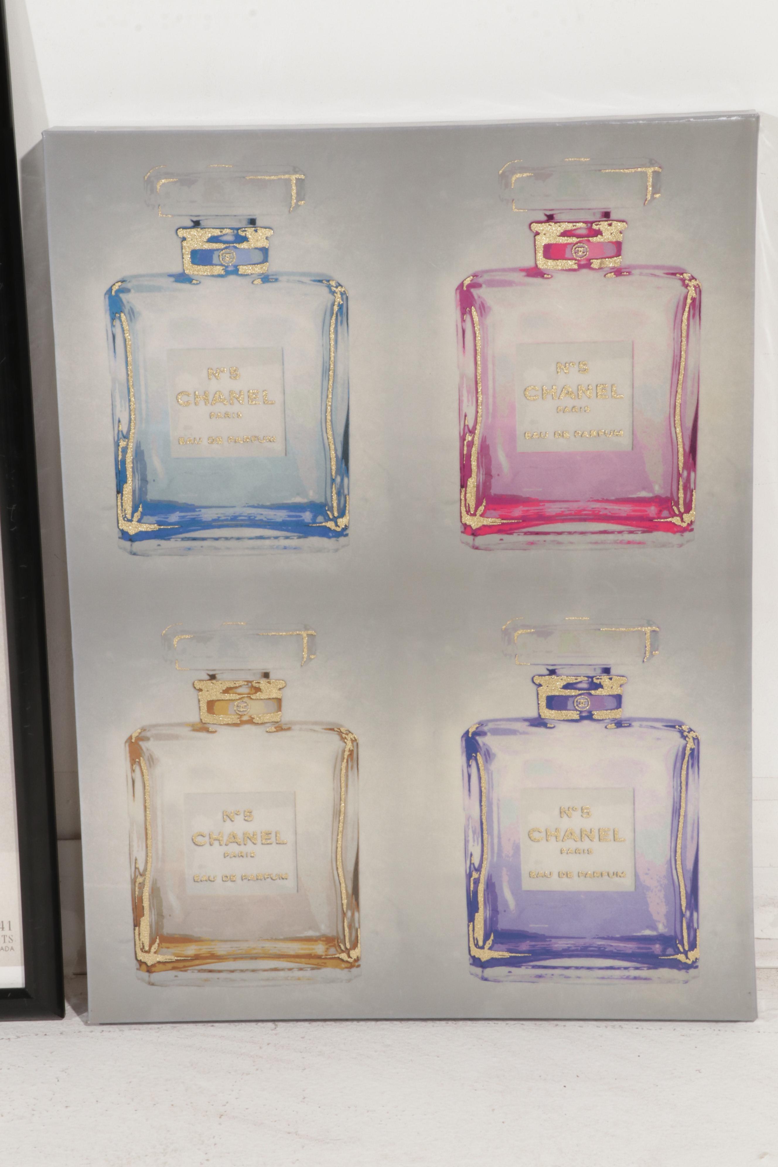 Offset Lithographs of Vogue Covers With Chanel No. 5 Pop Art Canvas ...