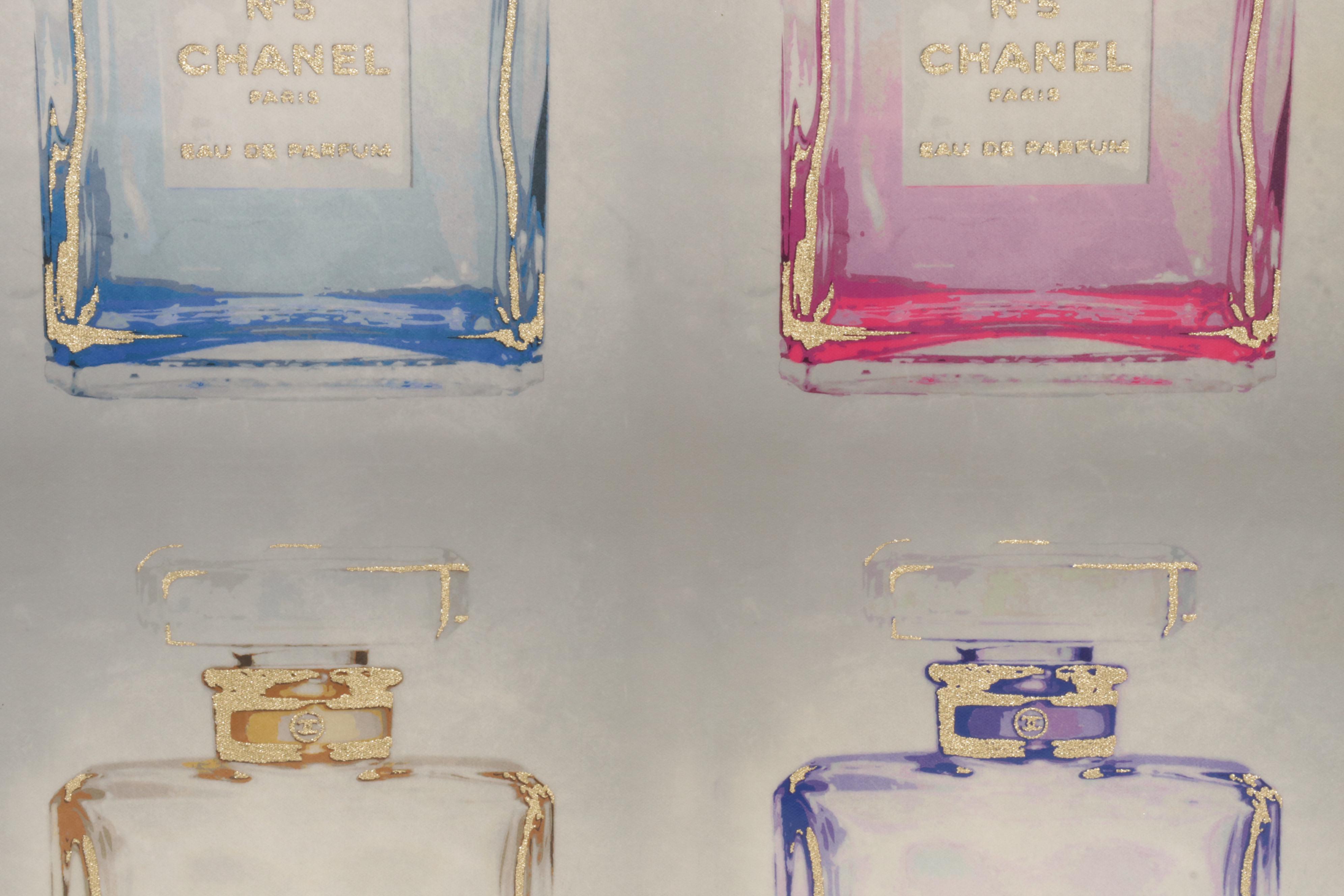 Offset Lithographs of Vogue Covers With Chanel No. 5 Pop Art Canvas ...