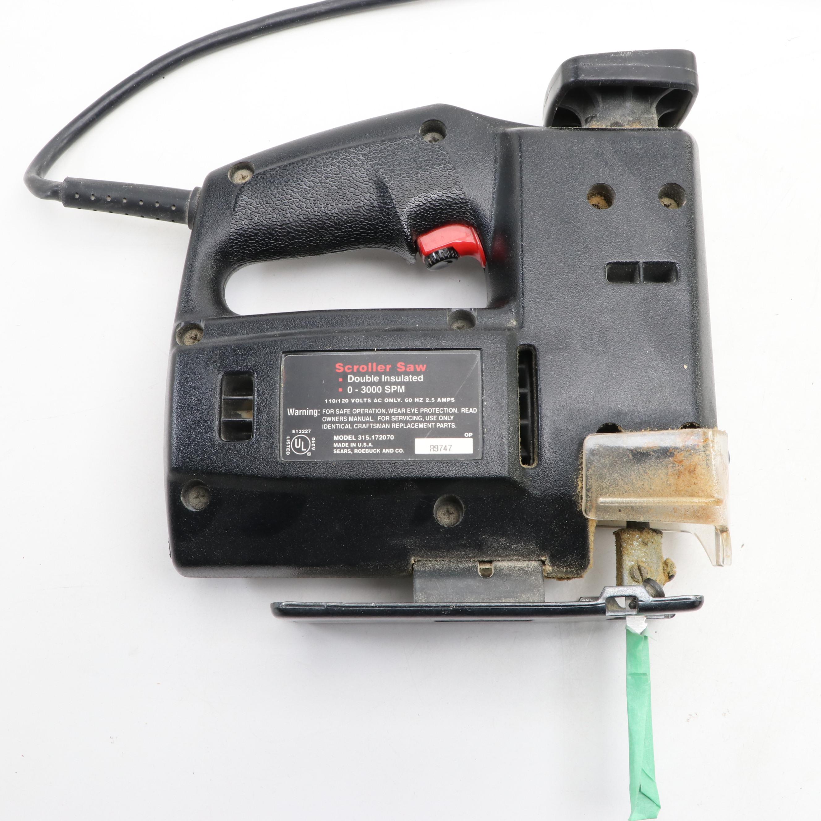 DeWalt DW304PK 10 AMP Reciprocating Saw and Sears Craftsman Scroller ...