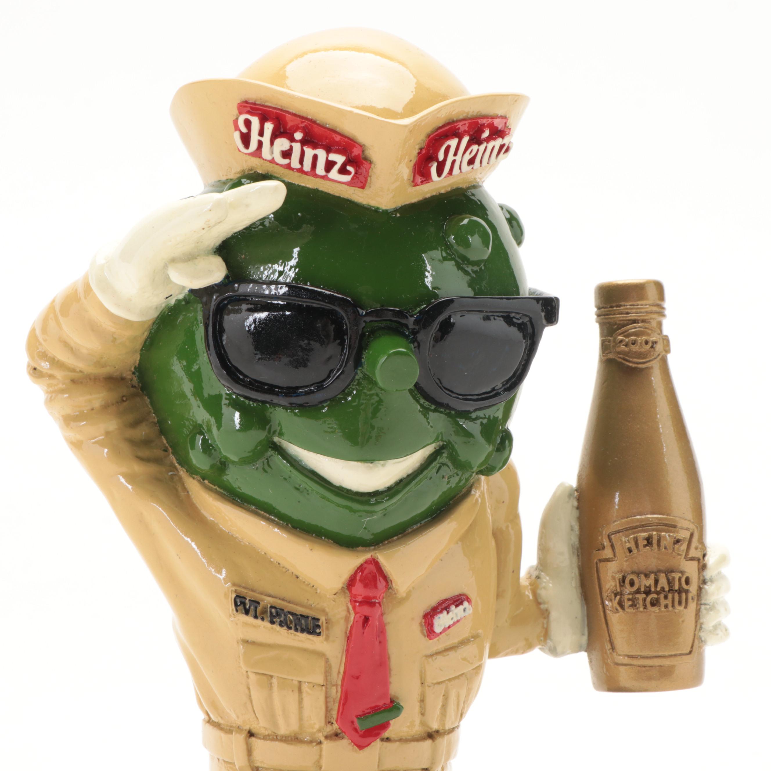 Heinz Ketchup "Private Pickle" Military Salute Figurine, Late 20th ...