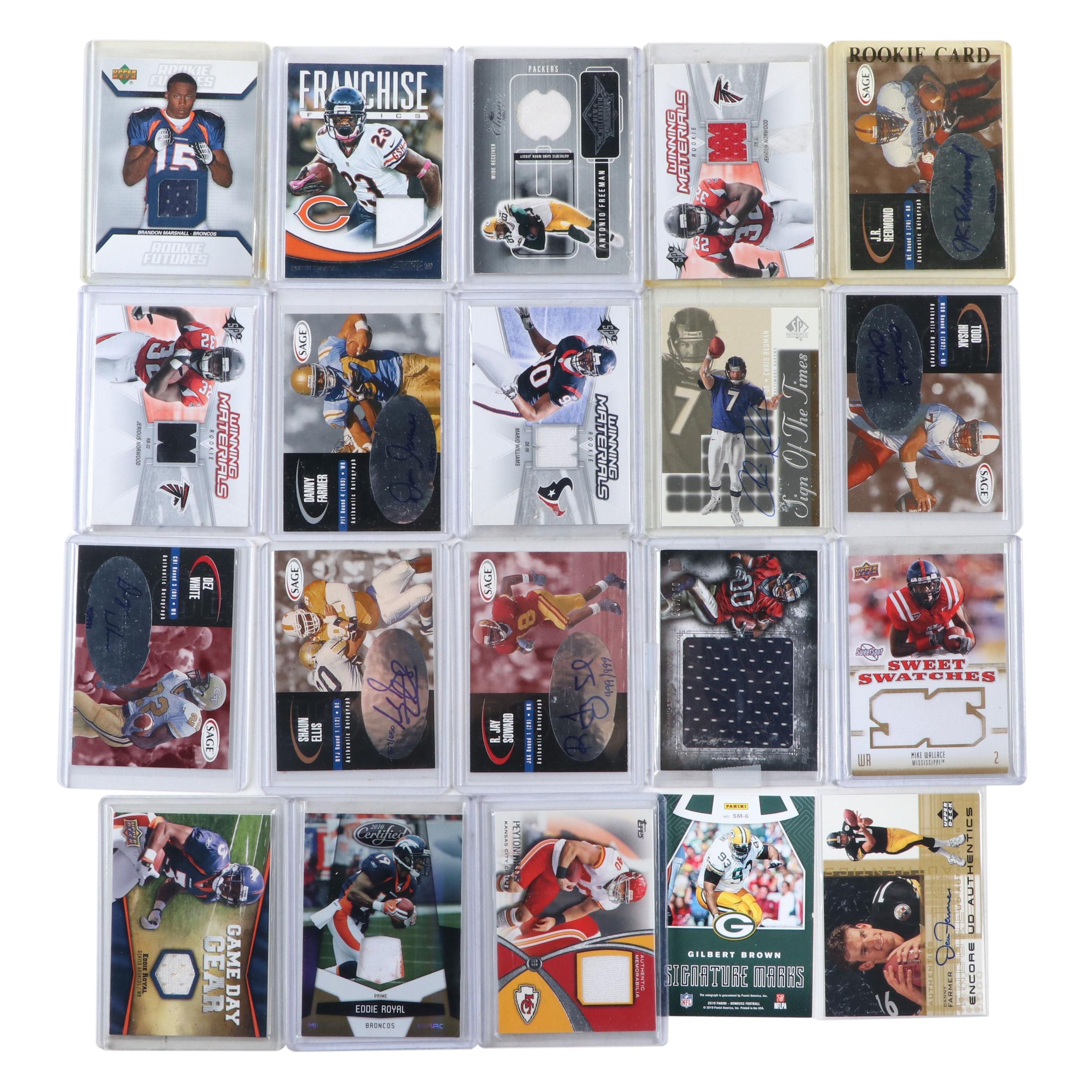 Donruss, More Signed and Relic Football Cards with Pittman, Redman ...