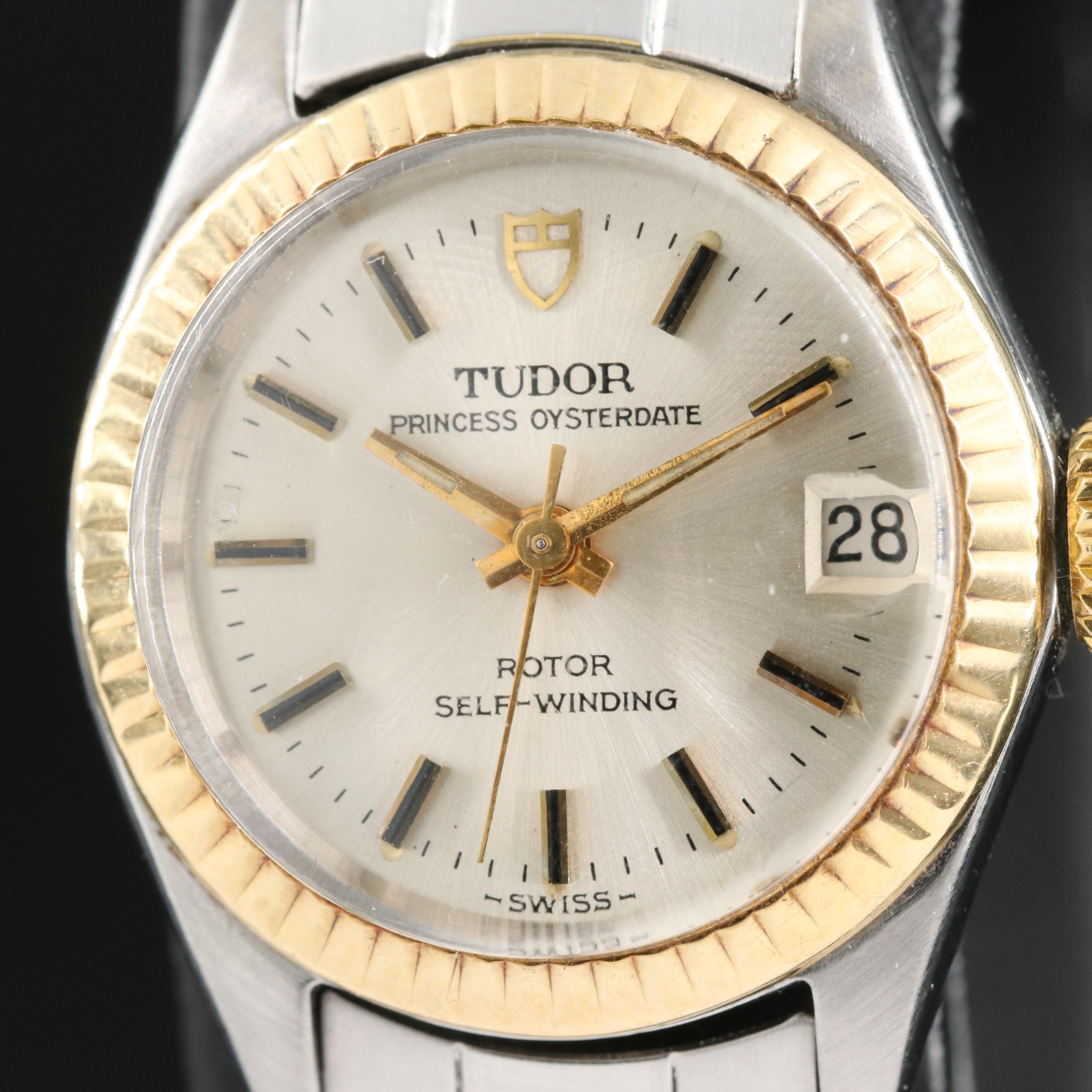 1972 Tudor Princess Oysterdate 14K and Stainless Steel Wristwatch | EBTH