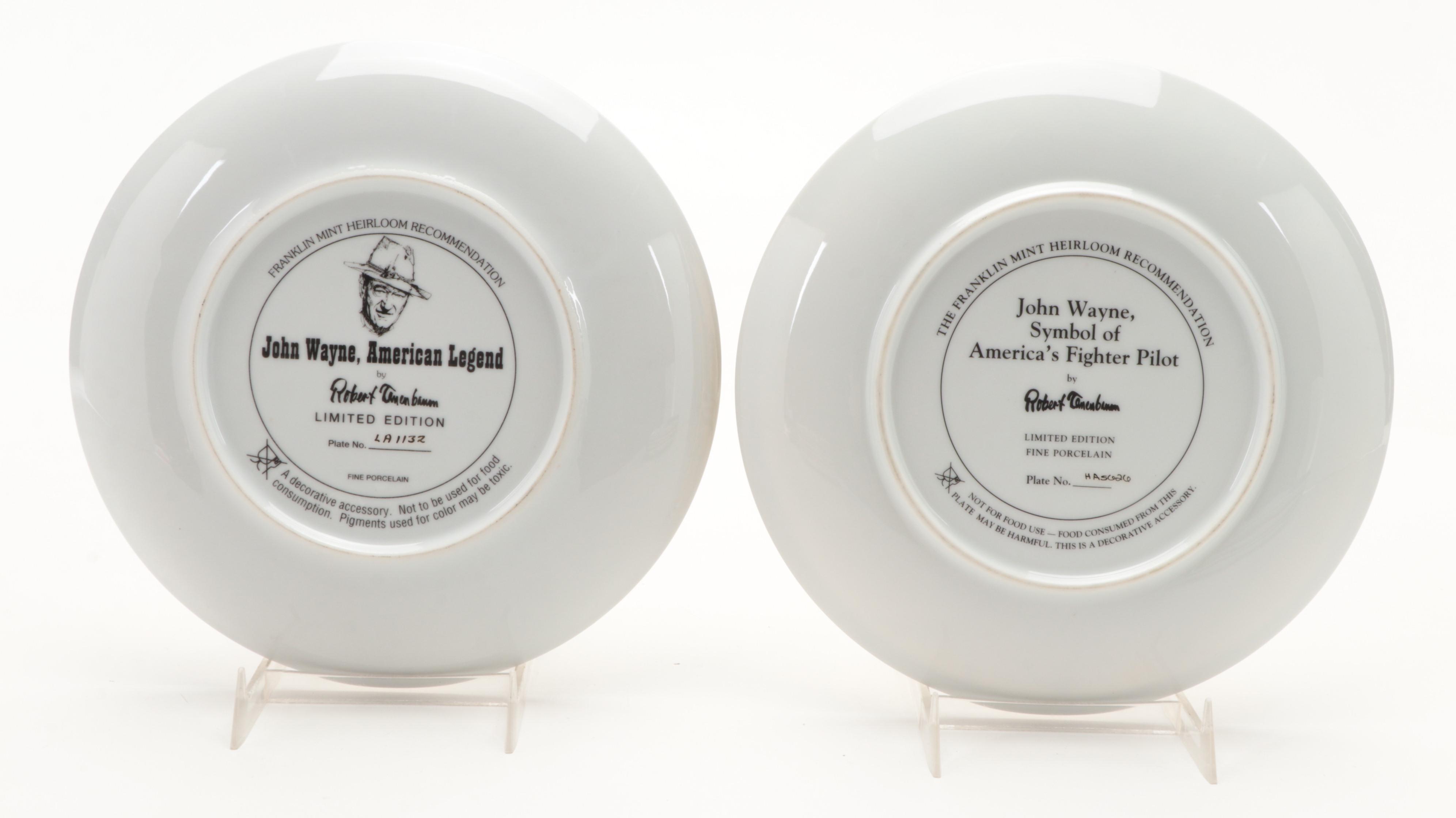 Franklin Mint John Wayne Porcelain Limited Edition Collector Plates | EBTH
