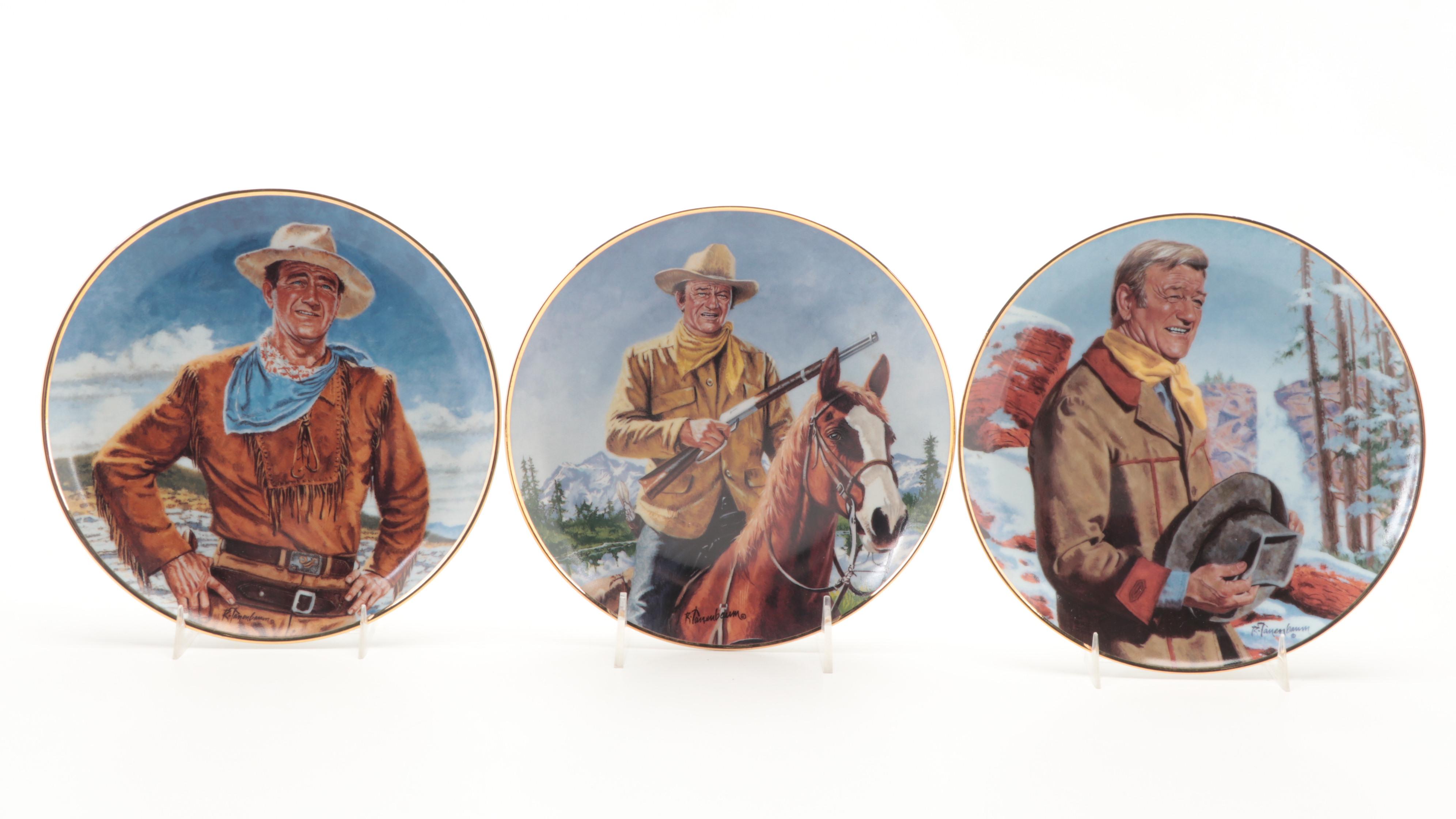 Franklin Mint John Wayne Porcelain Limited Edition Collector Plates | EBTH
