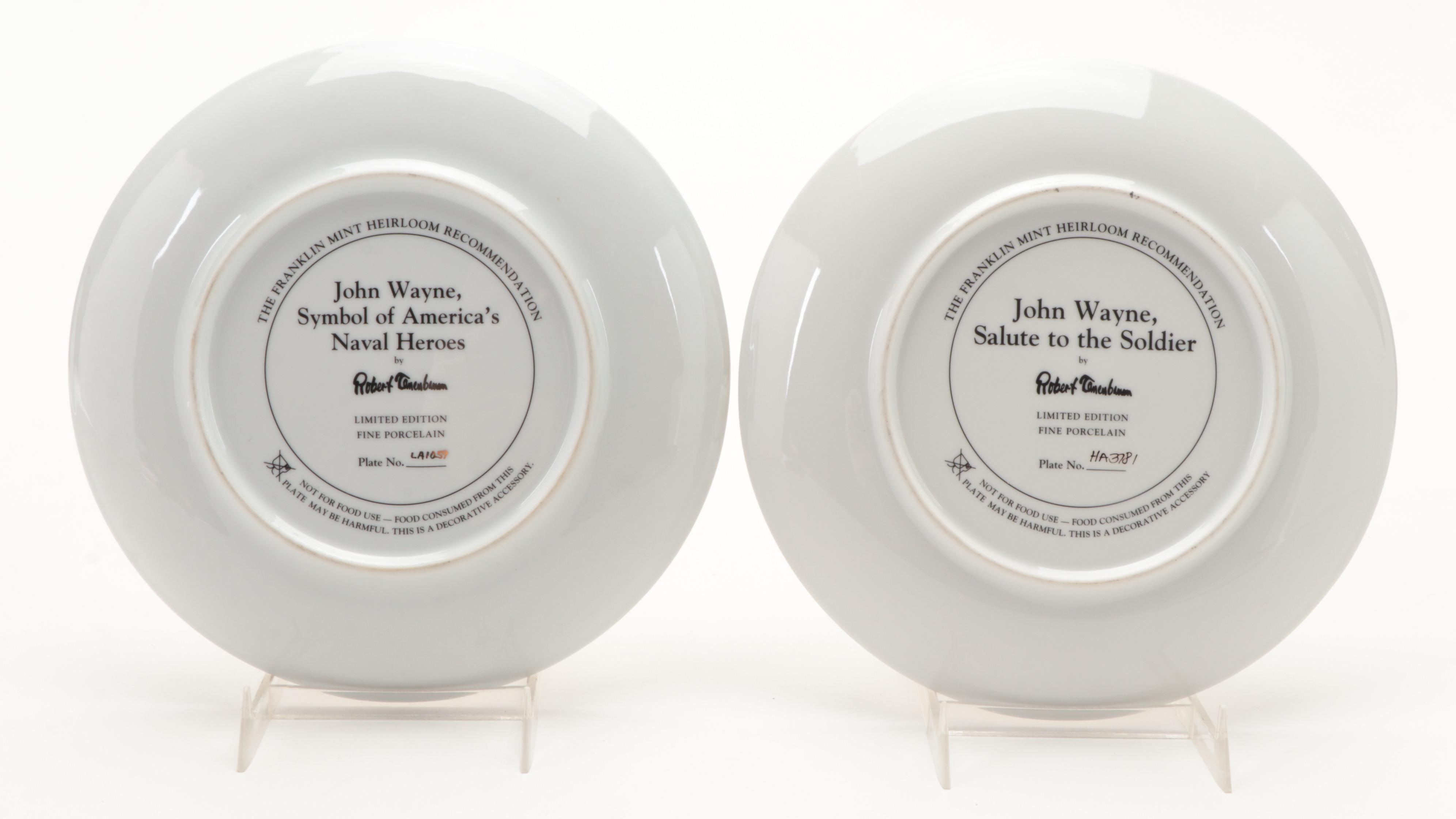 Franklin Mint John Wayne Porcelain Limited Edition Collector Plates | EBTH