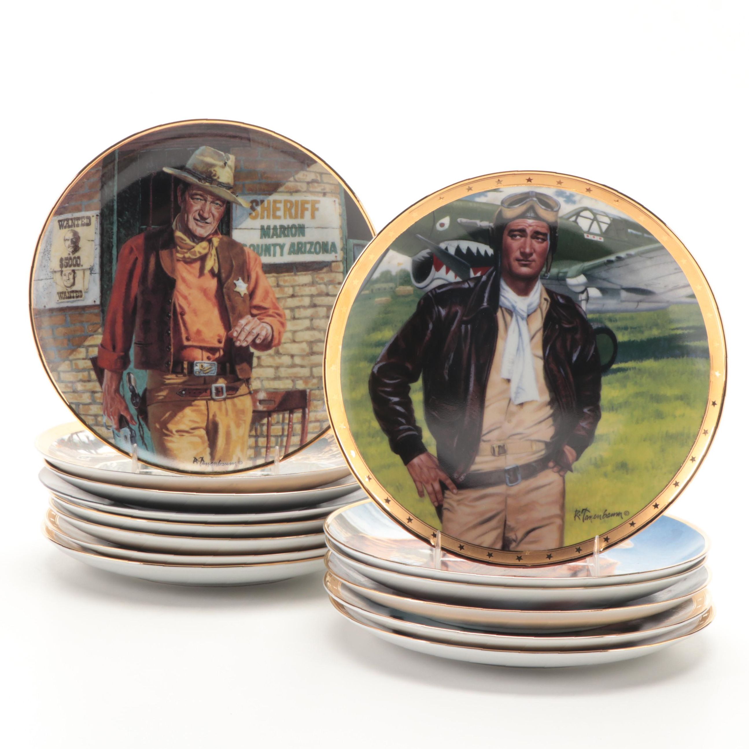 Franklin Mint John Wayne Porcelain Limited Edition Collector Plates | EBTH