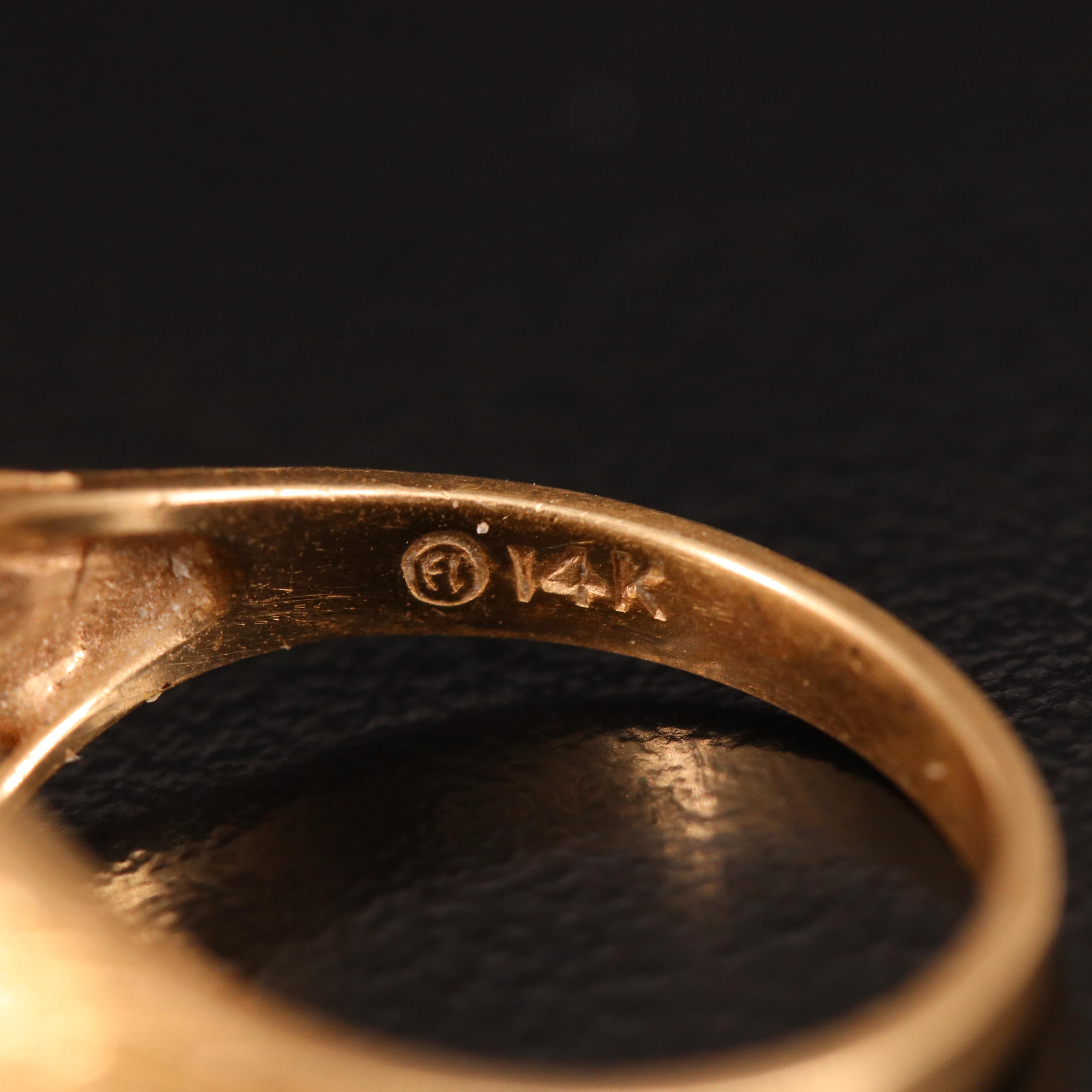 14K Star Sapphire Dome Ring | EBTH