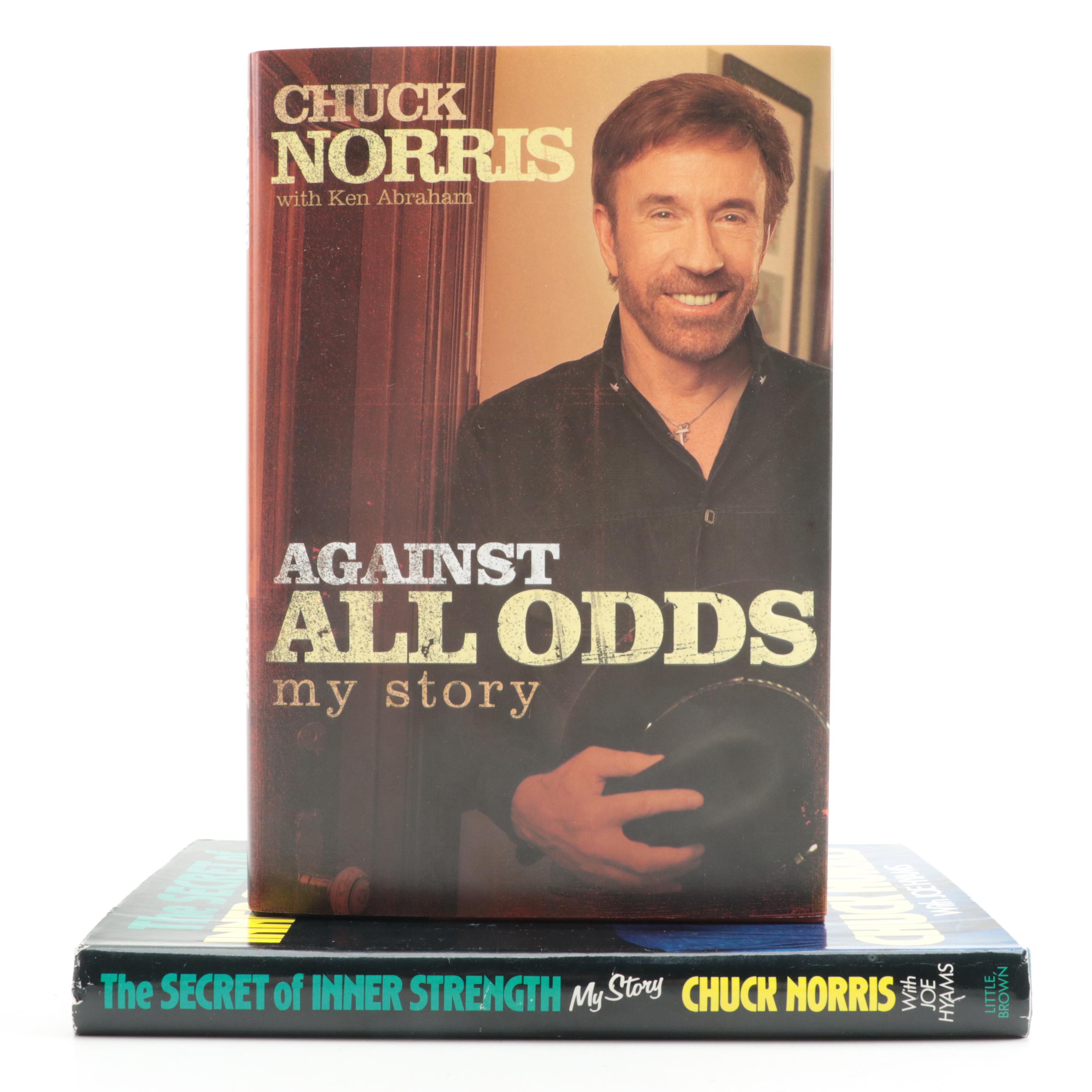 Signed First Edition "Against All Odds" and More by Chuck Norris | EBTH