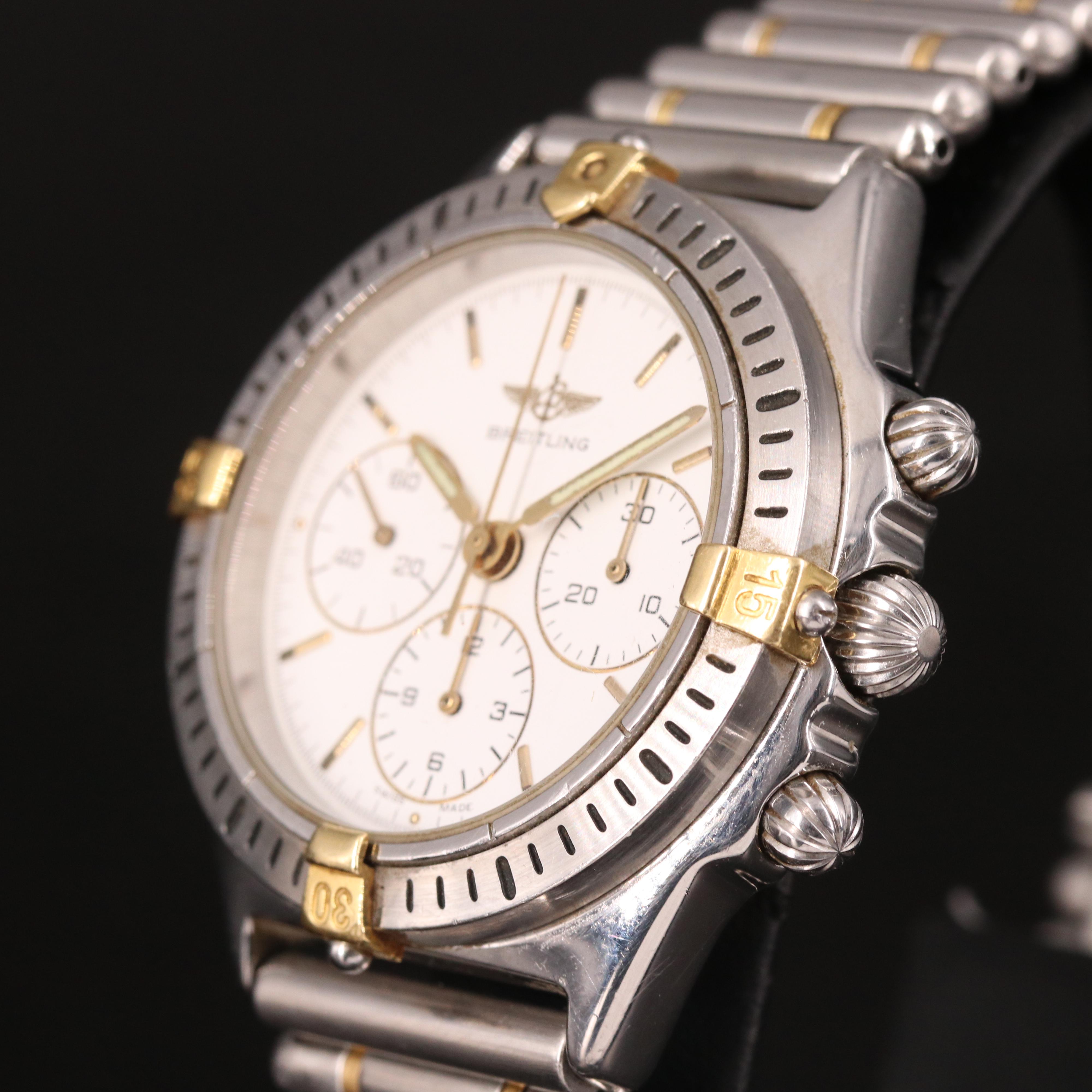 Breitling Callisto Chronograph 18K and Stainless Steel Wristwatch | EBTH