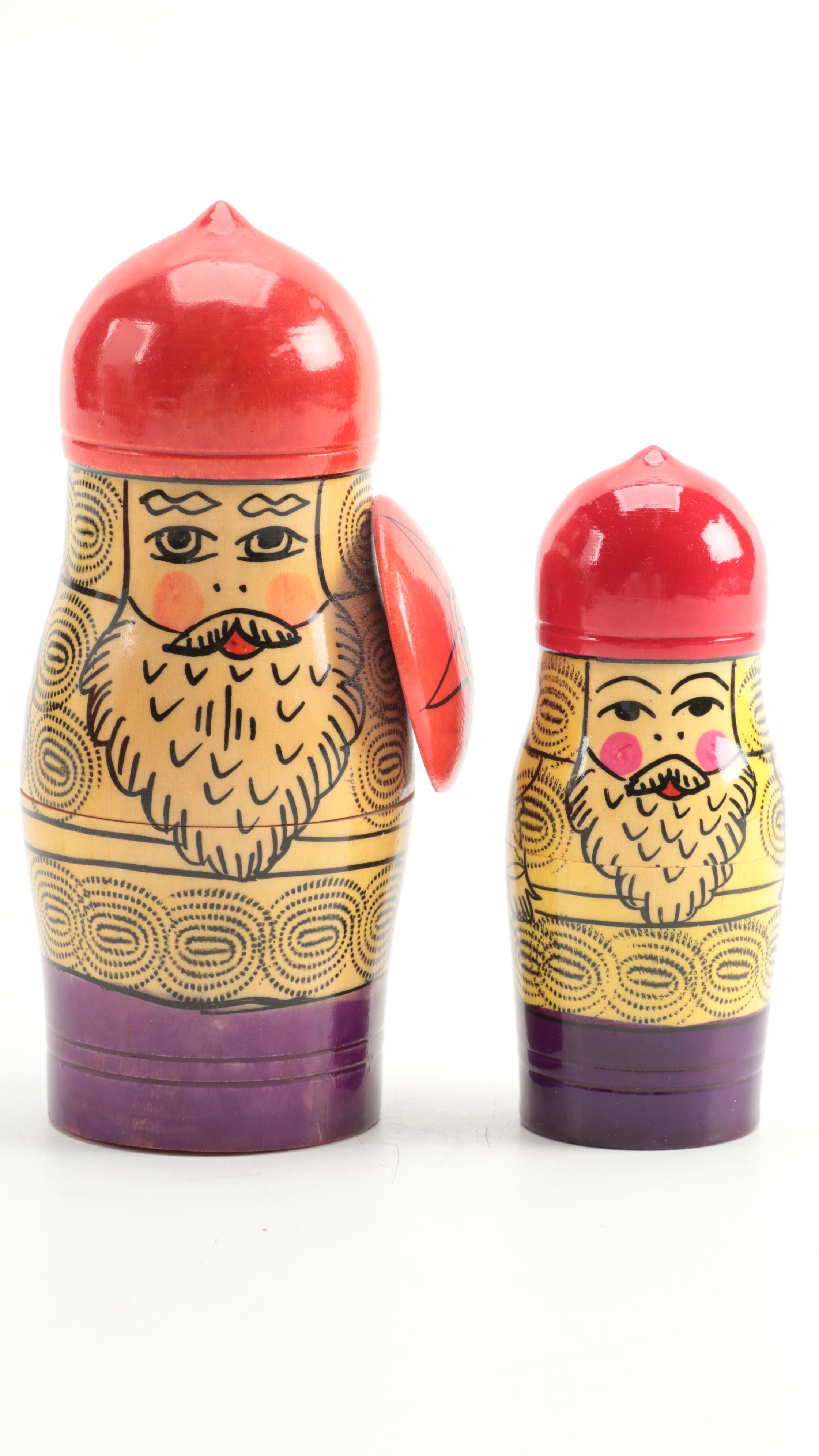 Russian Hand-Painted Wooden Matryoshka Doll Sets | EBTH