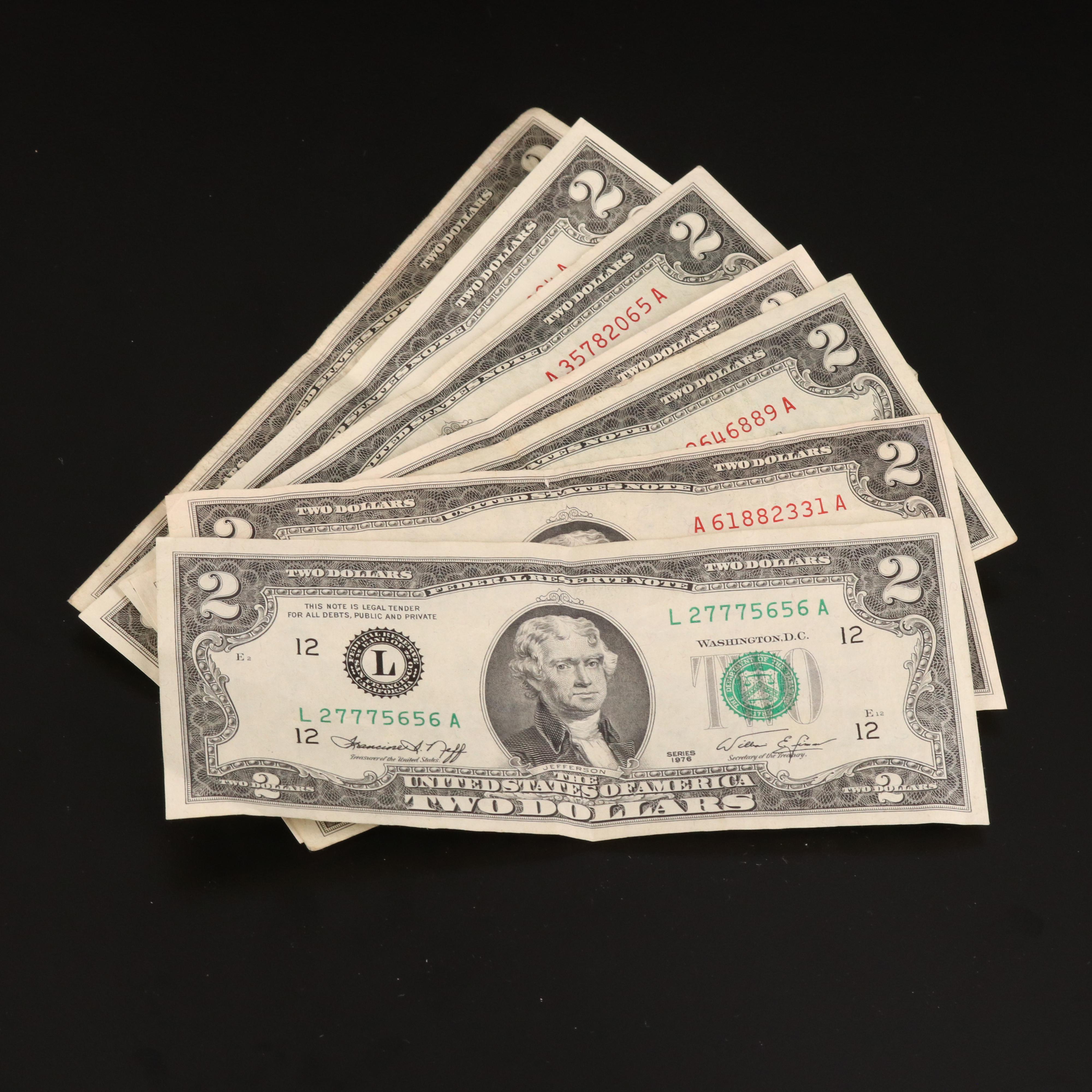 Eighteen Various U.S. Currency Notes Including an 1899 Black Eagle | EBTH