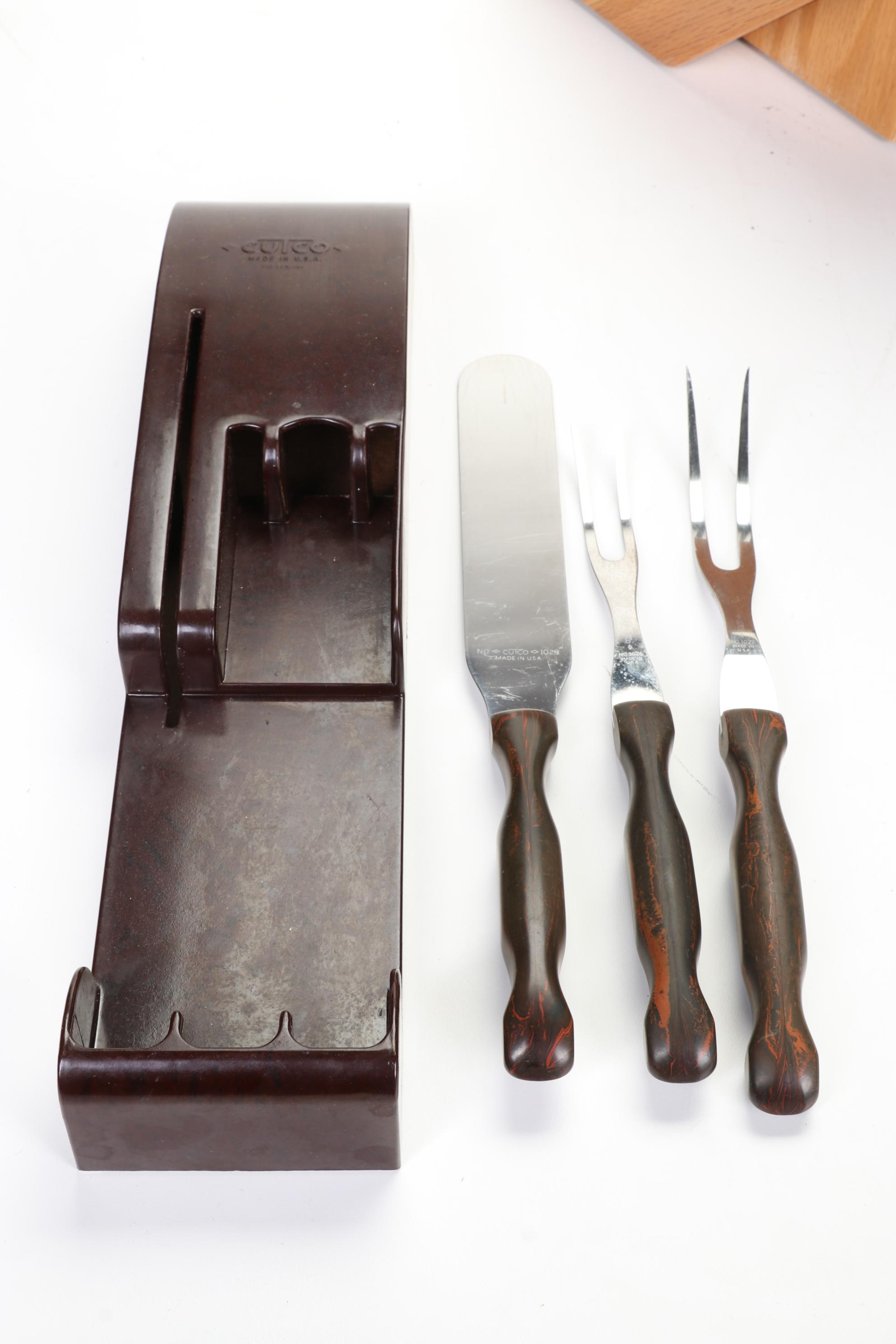 Cutco Cutlery with Block, Serving Utensils, and Other Kitchen ...