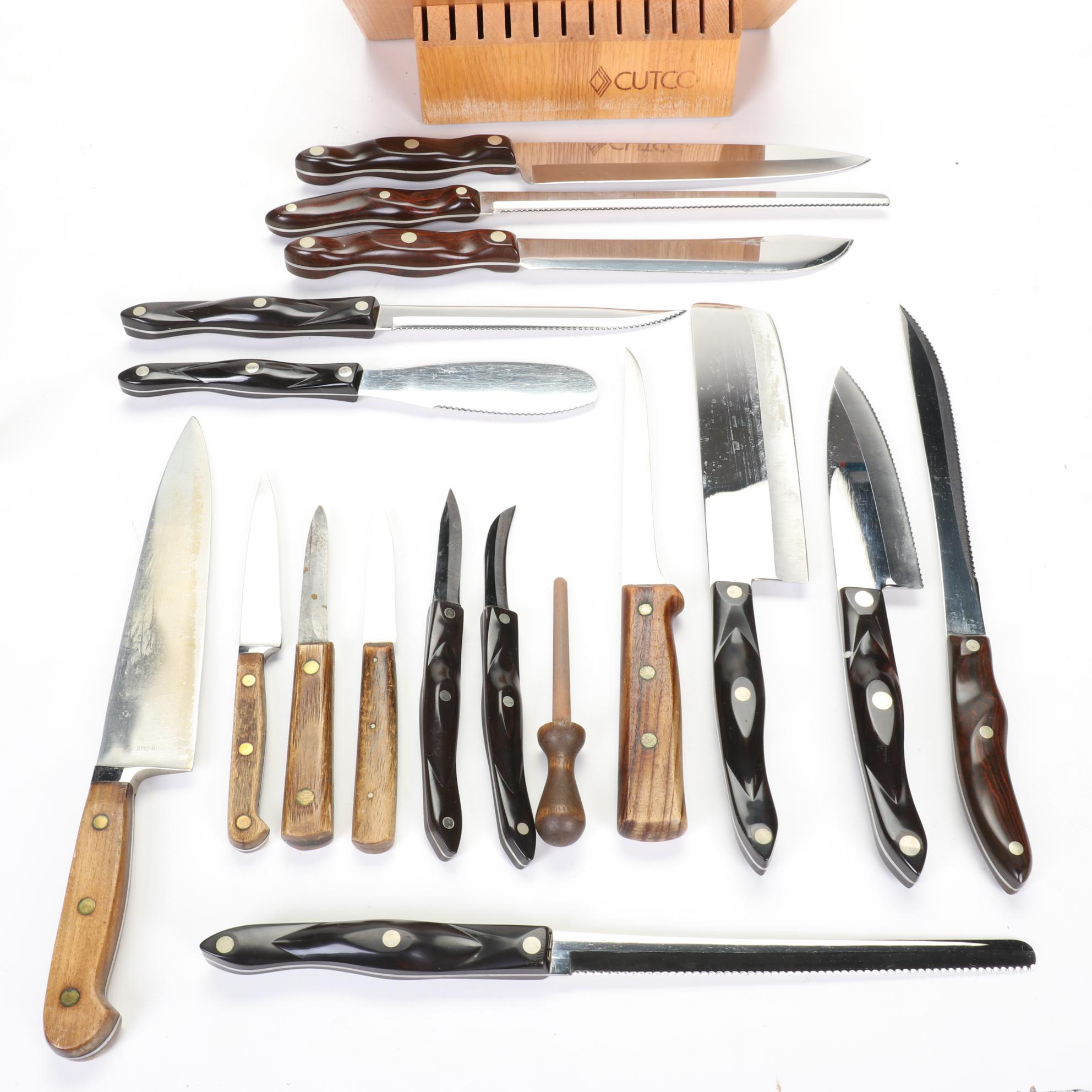 Cutco Cutlery with Block, Serving Utensils, and Other Kitchen ...