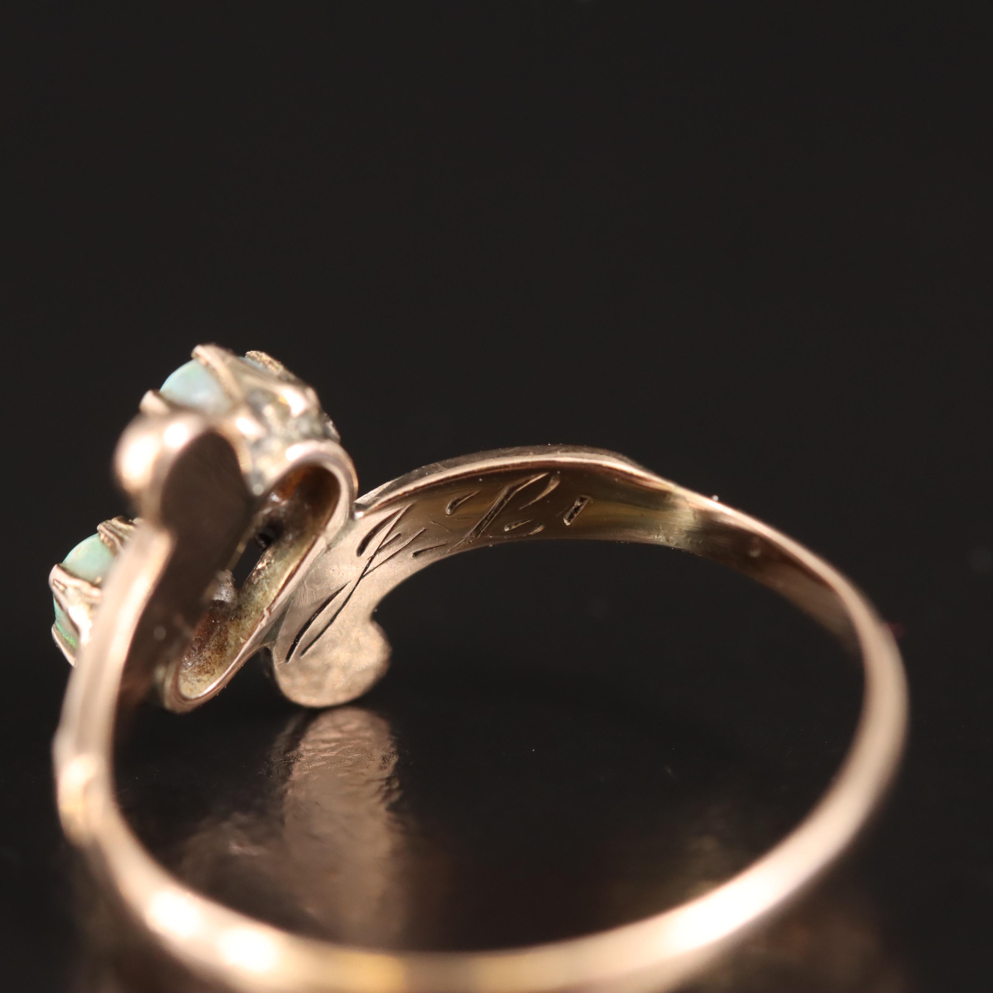 Victorian 10K Rings Including Pearls and Crescent Design | EBTH